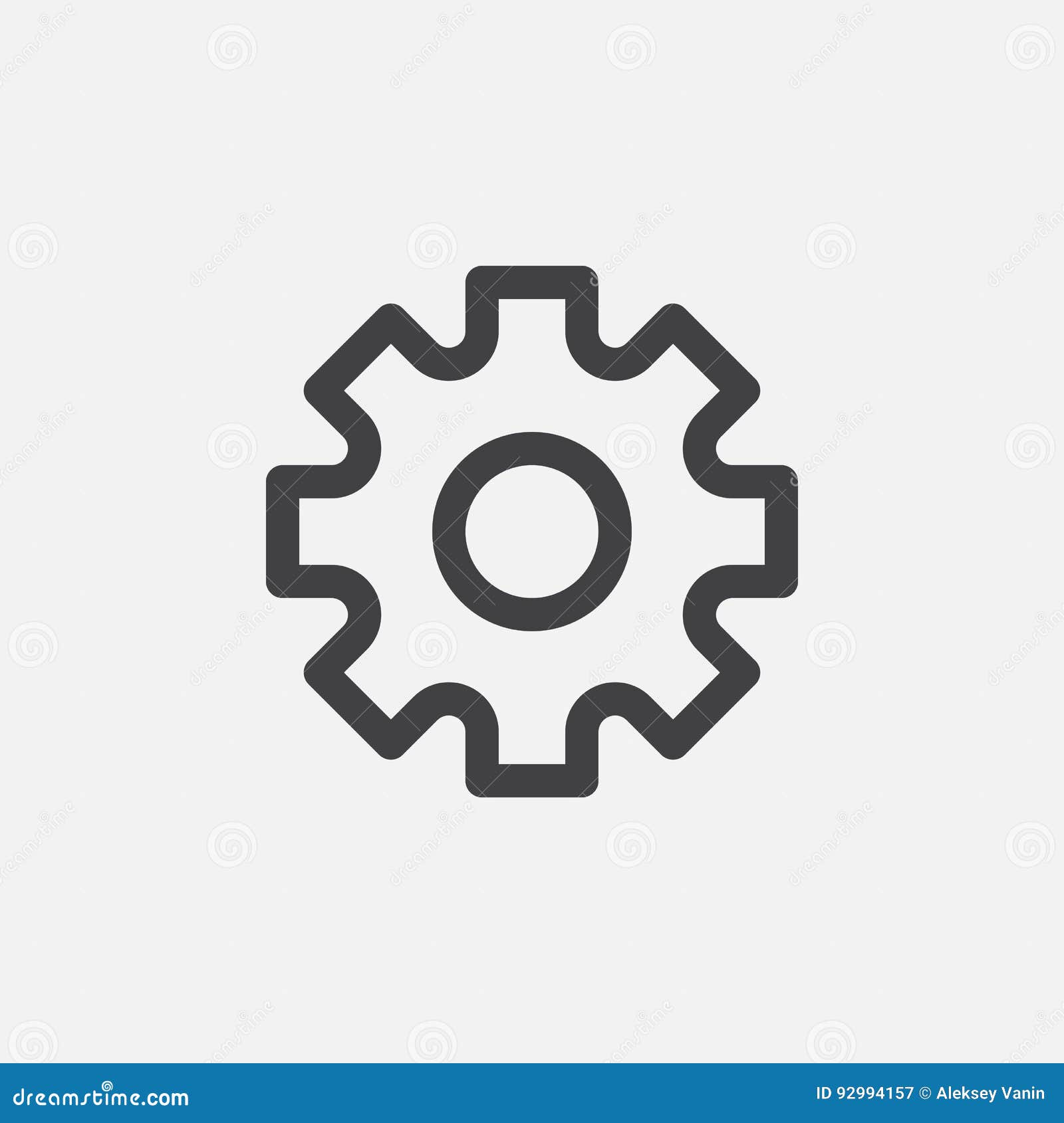 Settings Icon, Vector Logo Illustration, Pictogram Isolated on White ...