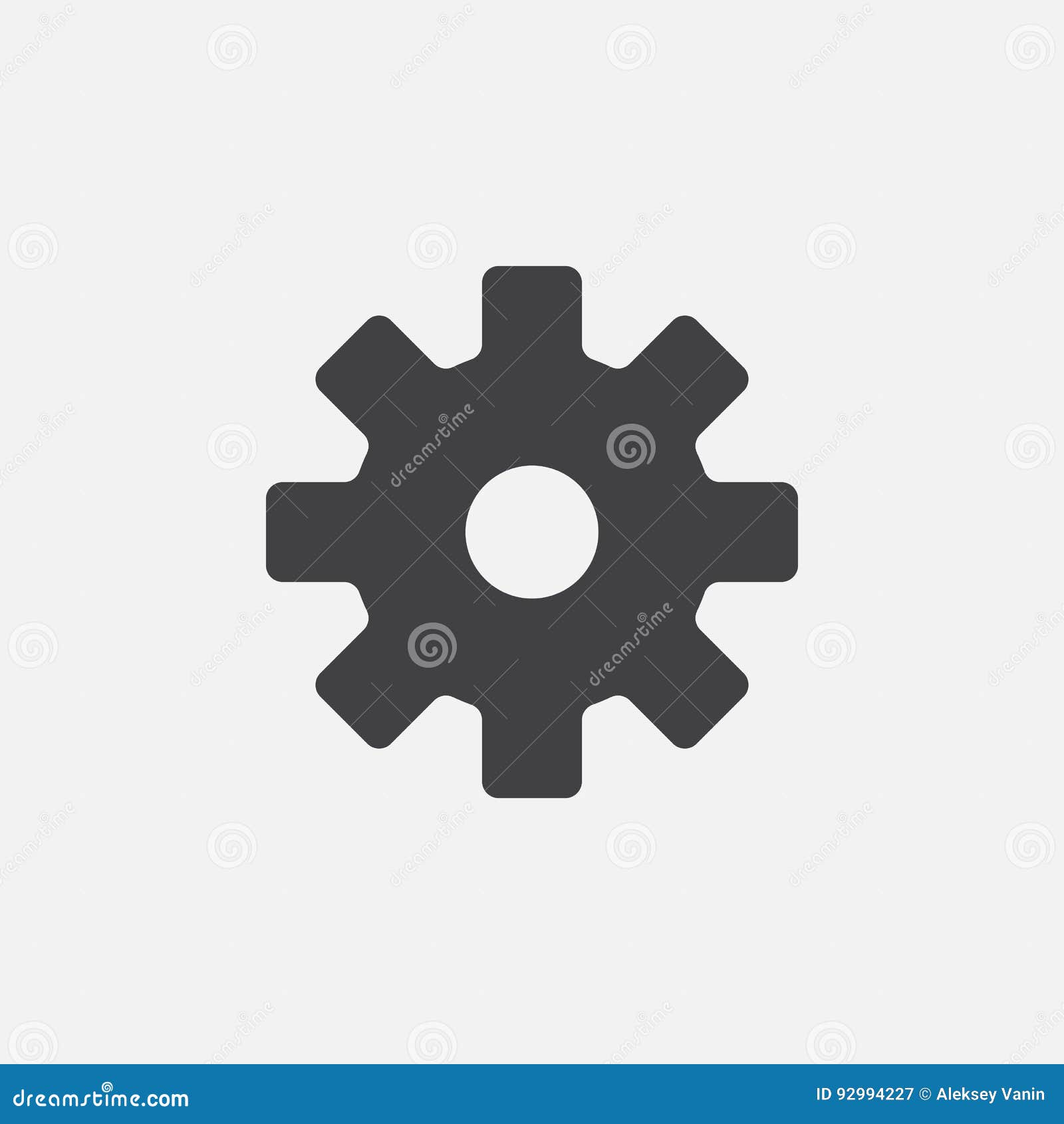 Settings Icon, Vector Logo Illustration, Pictogram Isolated on White ...