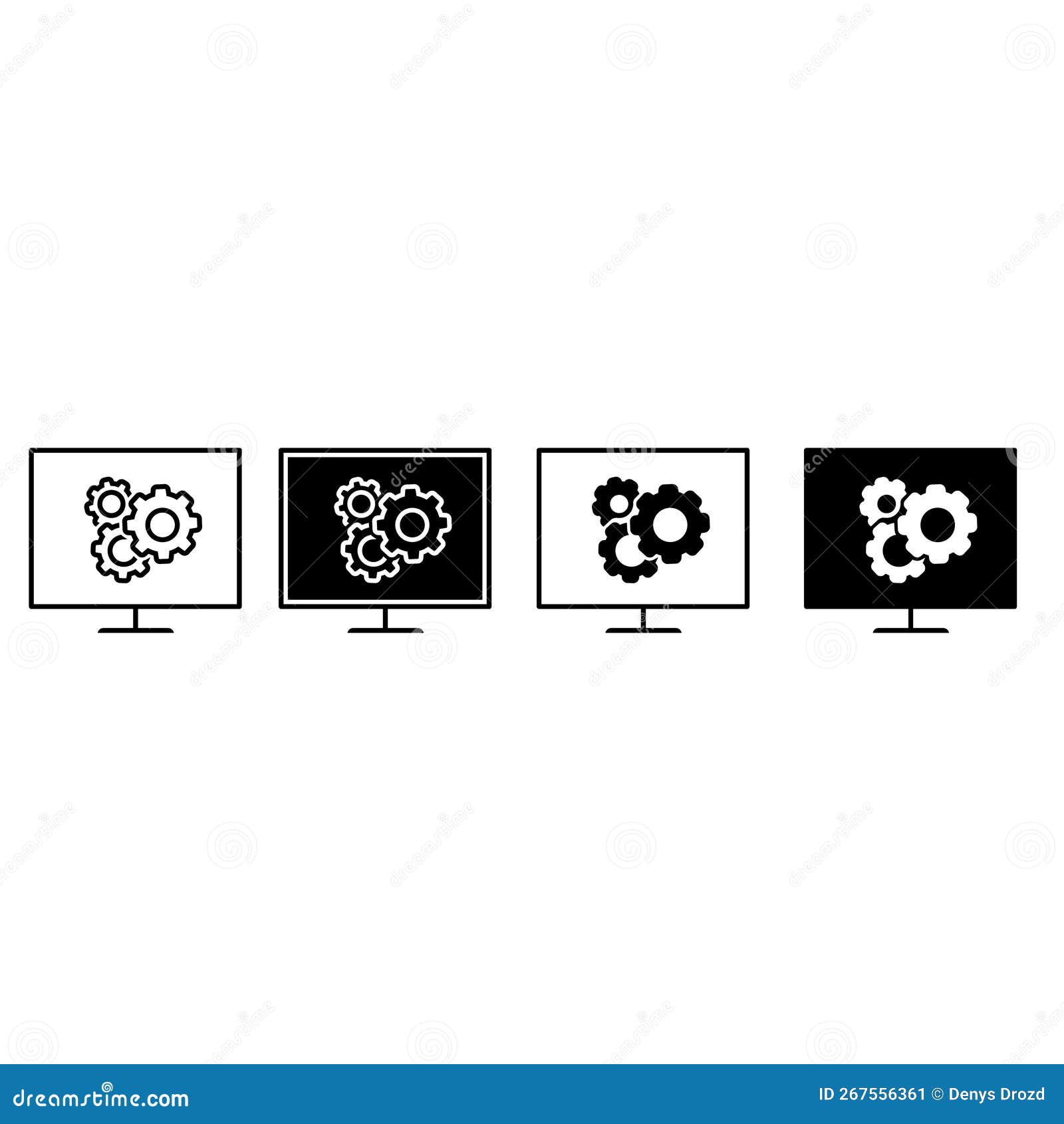 Settings Icon Vector Set. Options Illustration Sign Collection ...