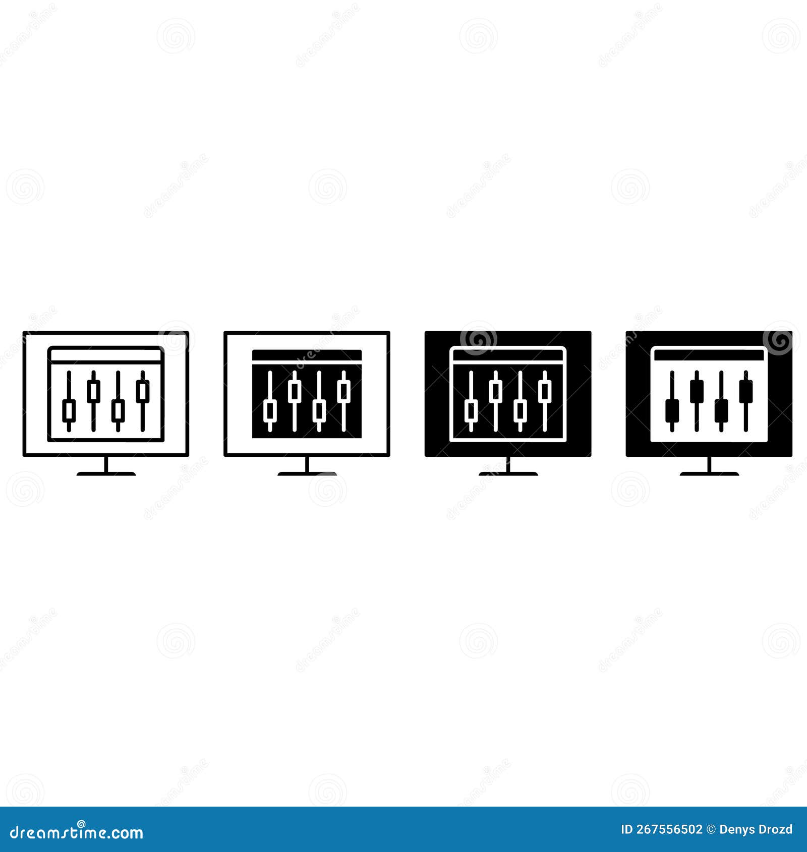 Settings Icon Vector Set. Options Illustration Sign Collection ...