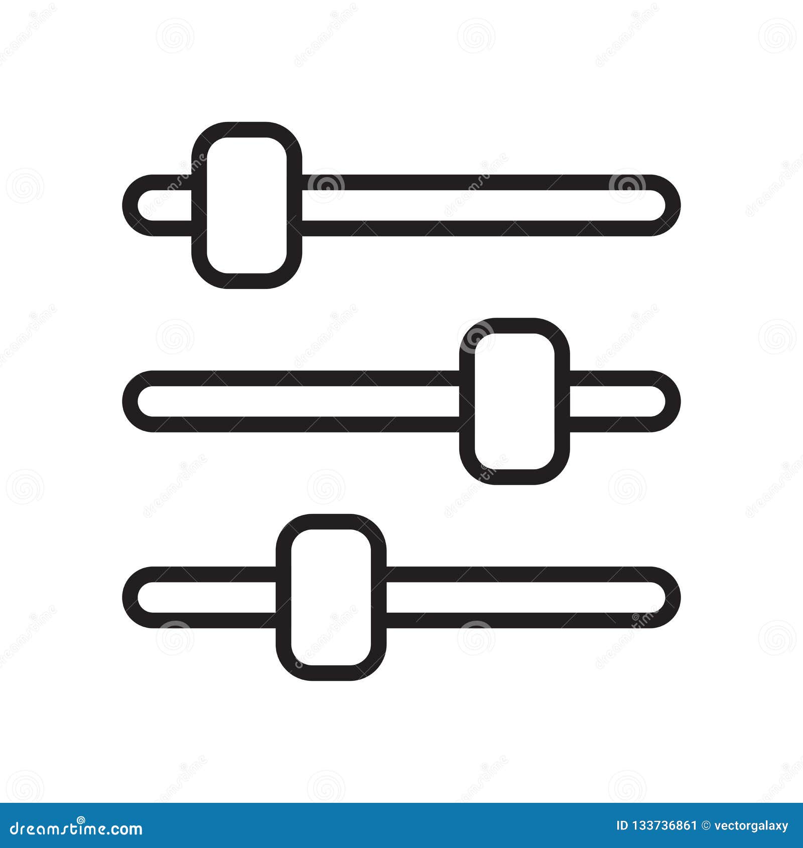 Settings Icon Vector Sign and Symbol Isolated on White Background ...