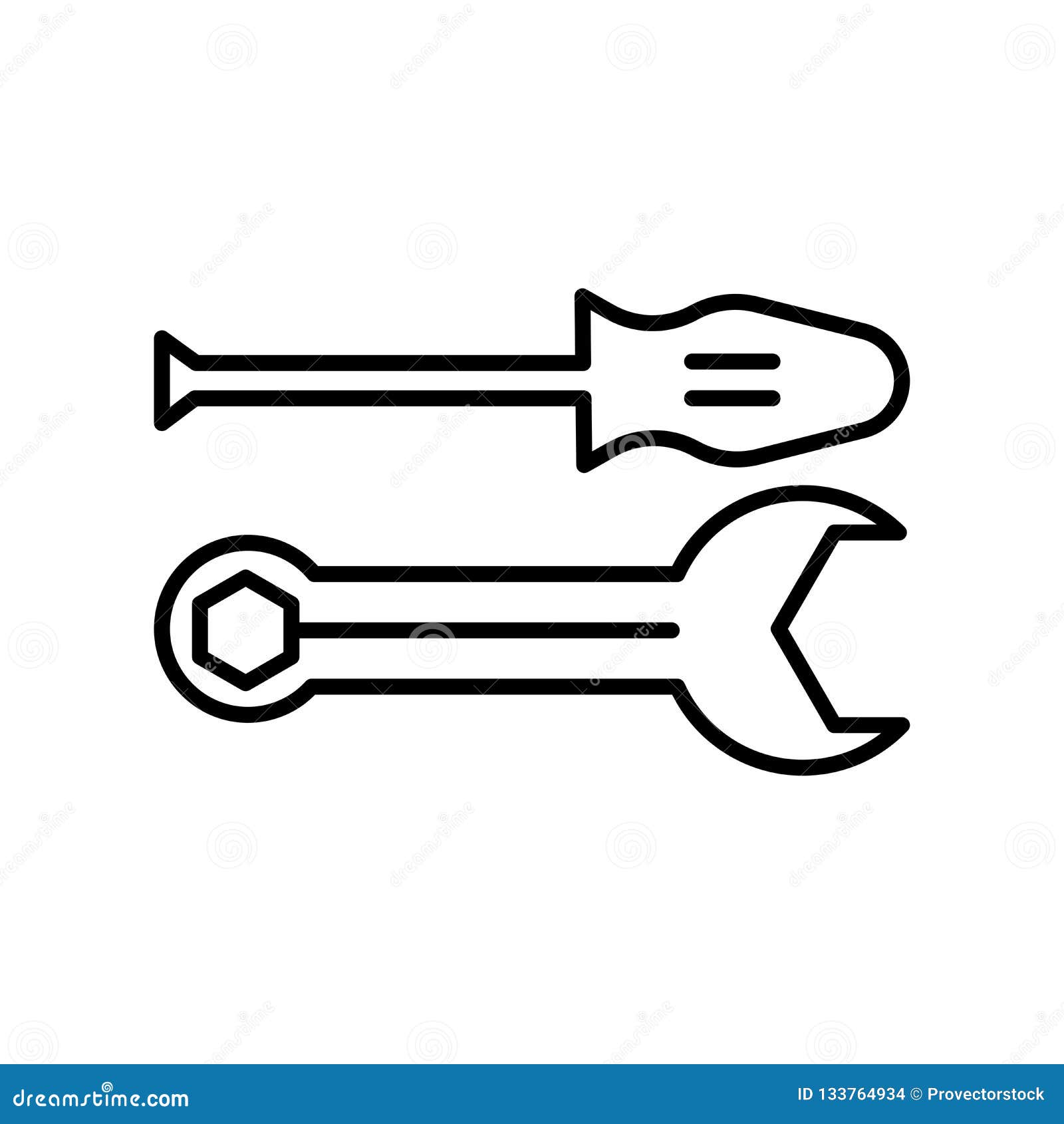 Settings Icon Vector Sign and Symbol Isolated on White Background ...