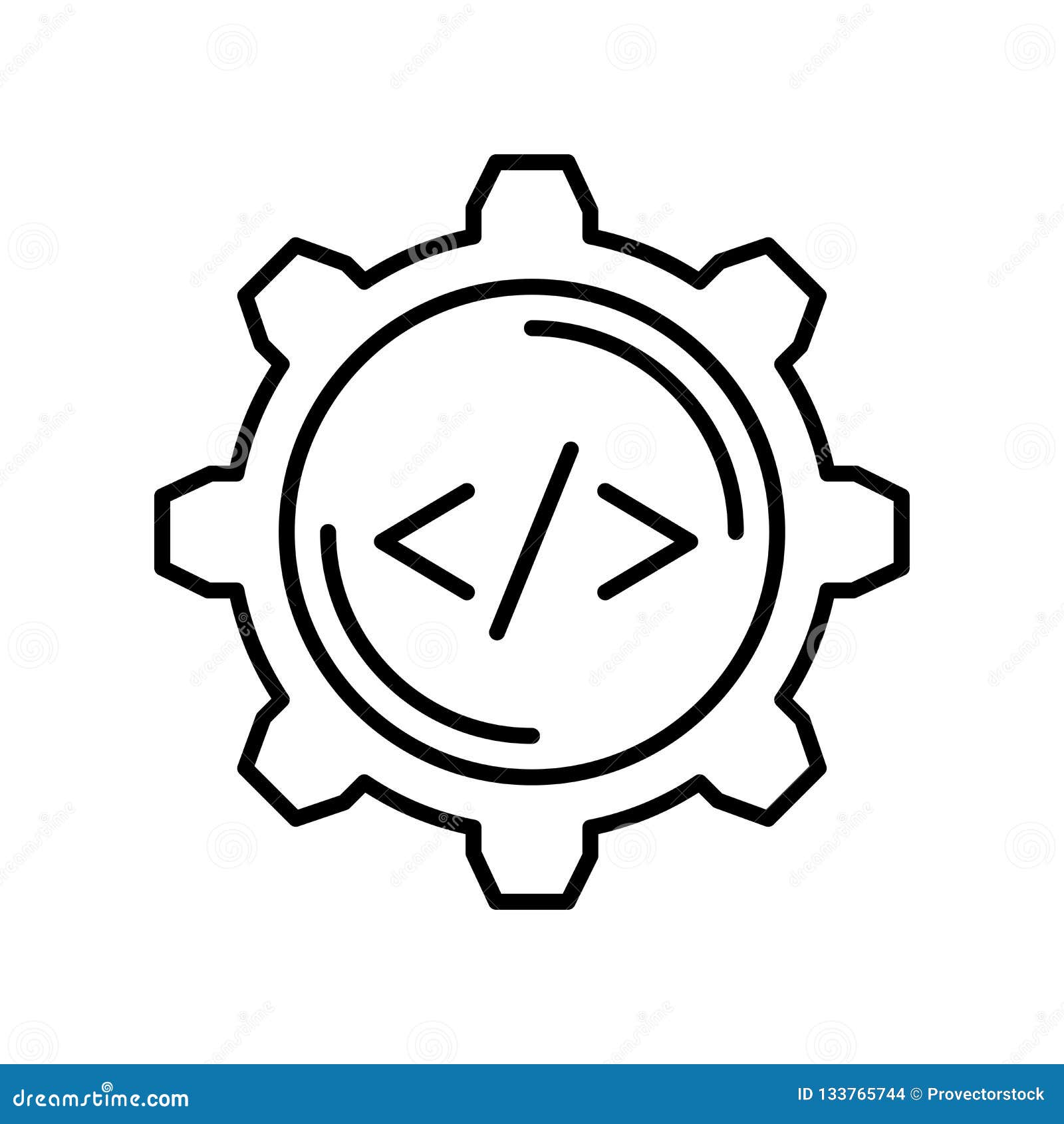 Settings Icon Vector Sign and Symbol Isolated on White Background ...