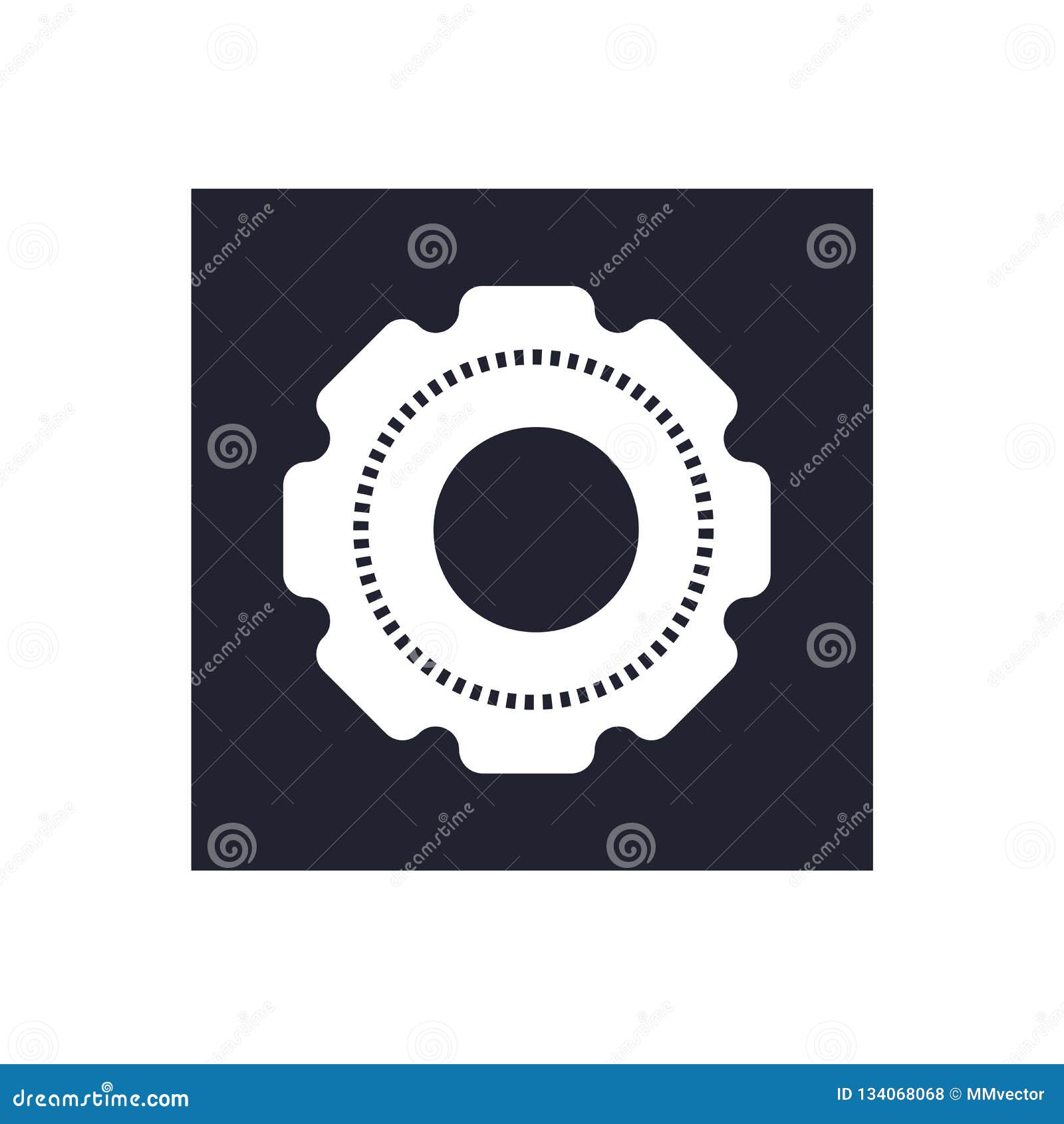 Settings Icon Vector Sign and Symbol Isolated on White Background ...