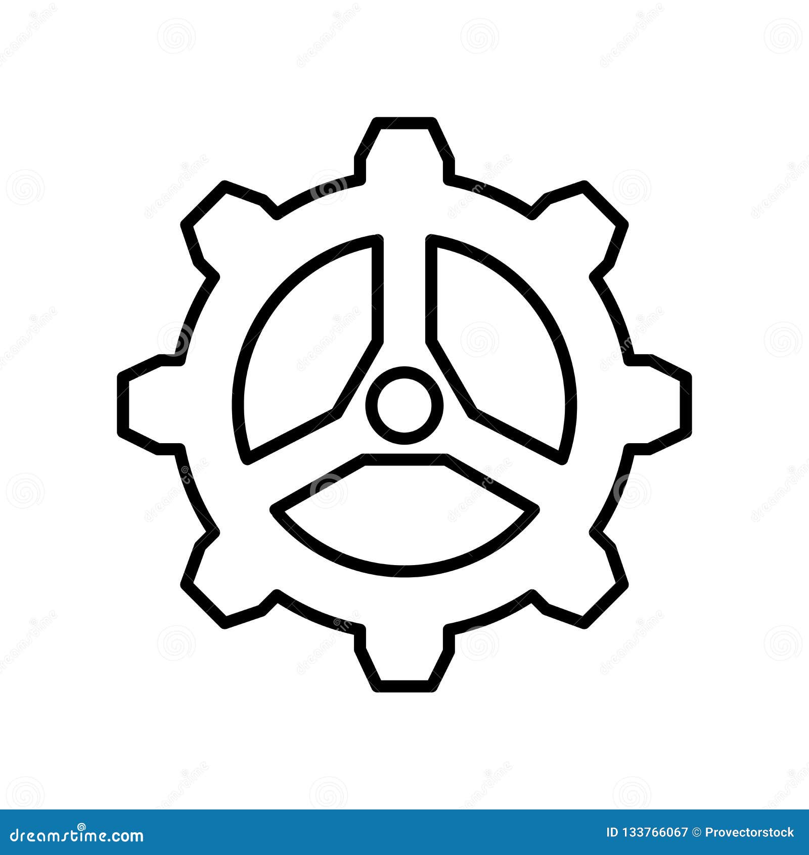 Settings Icon Vector Sign and Symbol Isolated on White Background ...