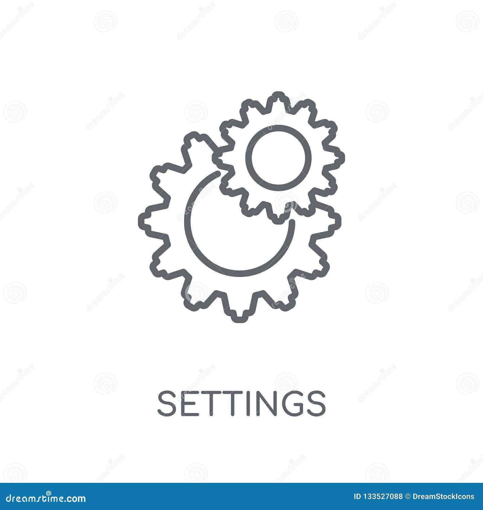 Settings Linear Icon. Modern Outline Settings Logo Concept on Wh Stock ...