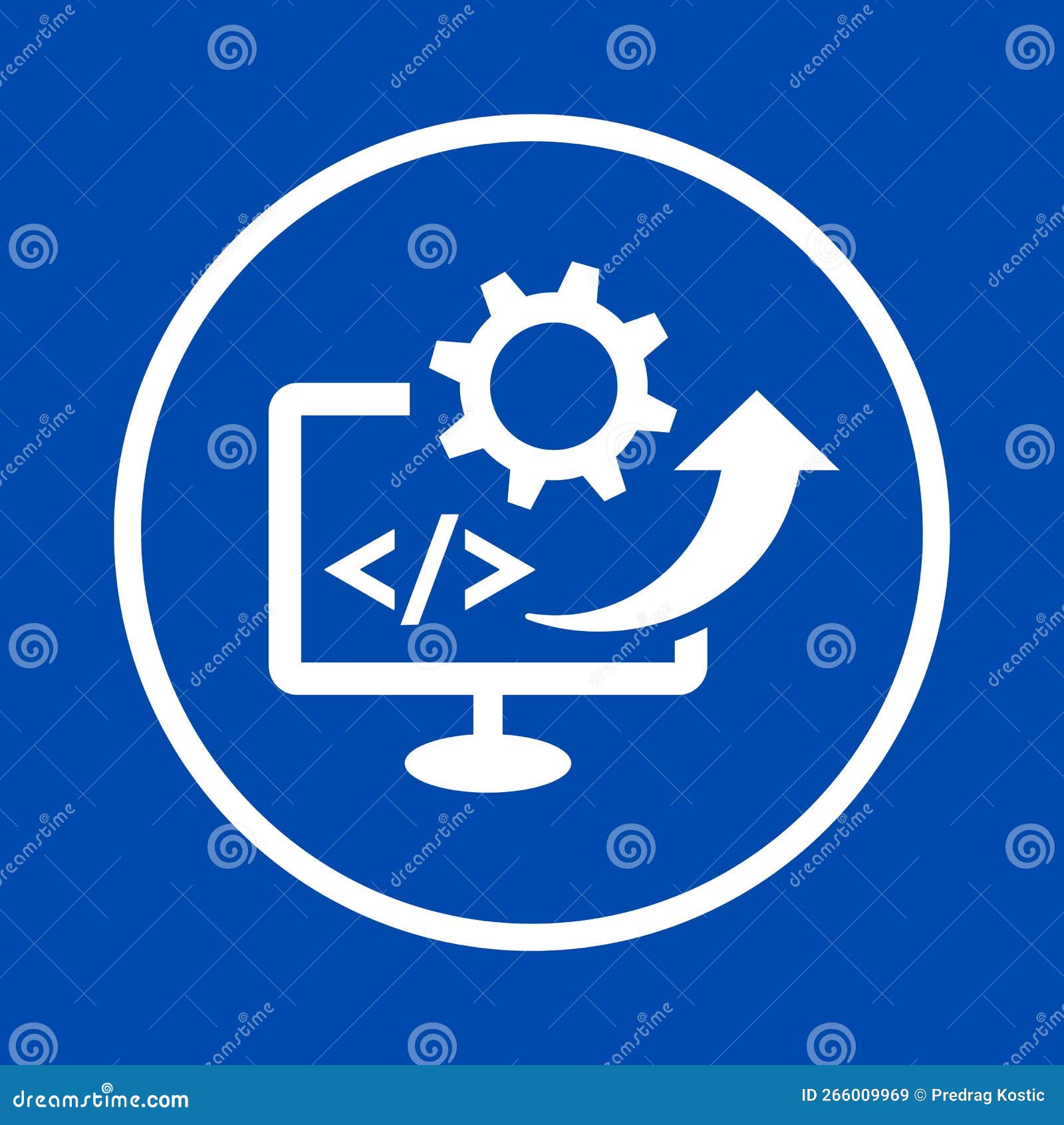 Settings logo design stock illustration. Illustration of line - 266009969