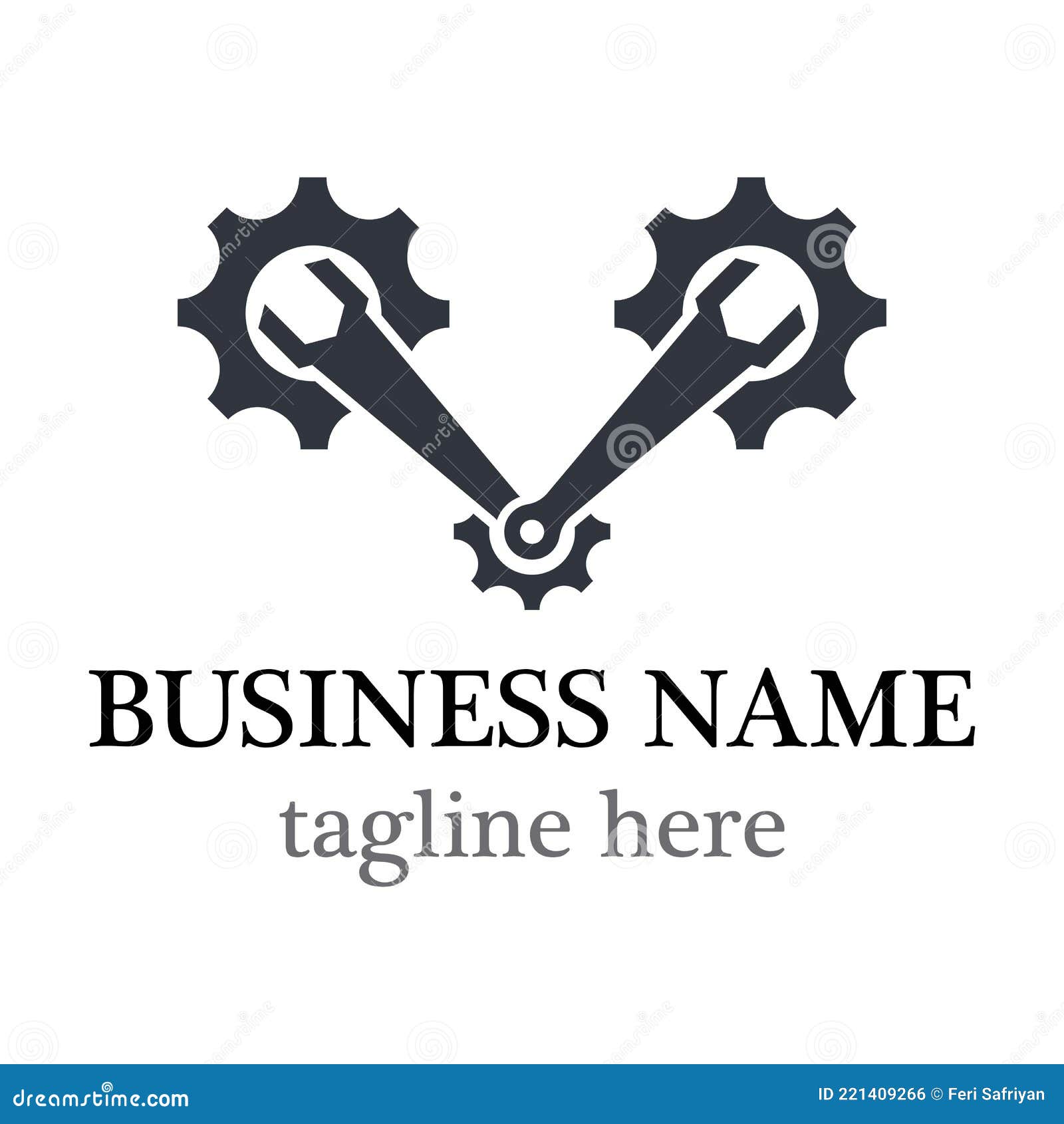 Settings logo template stock vector. Illustration of interface - 221409266