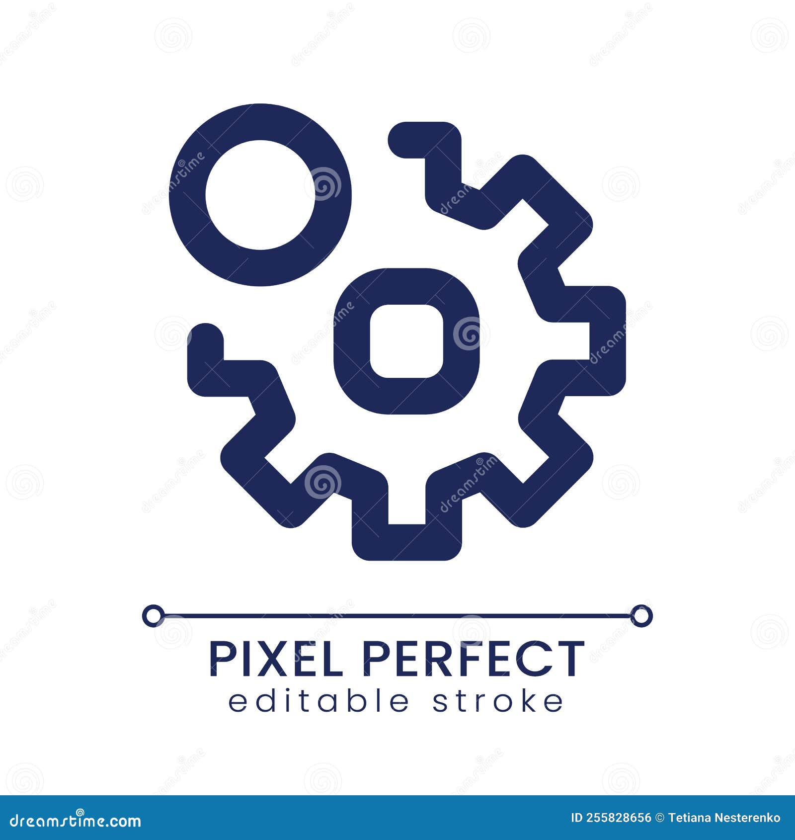 Settings Notification Pixel Perfect Linear Ui Icon Stock Vector ... Settings Notification Pixel Perfect Linear Ui Icon Stock Vector ...