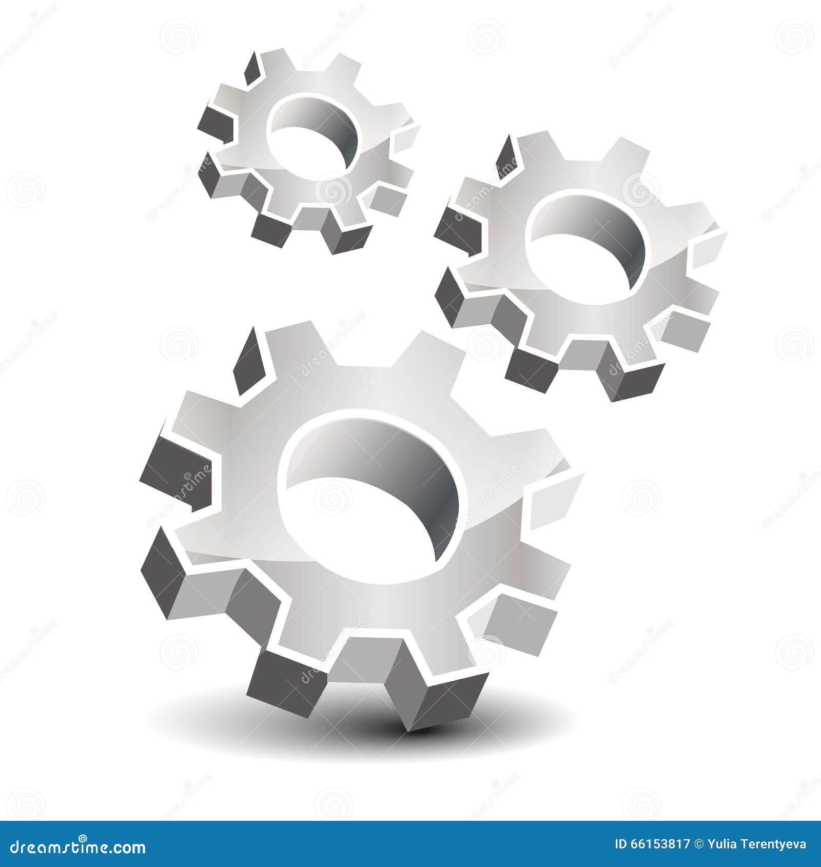 Settings realistic icon stock illustration. Illustration of industry ...
