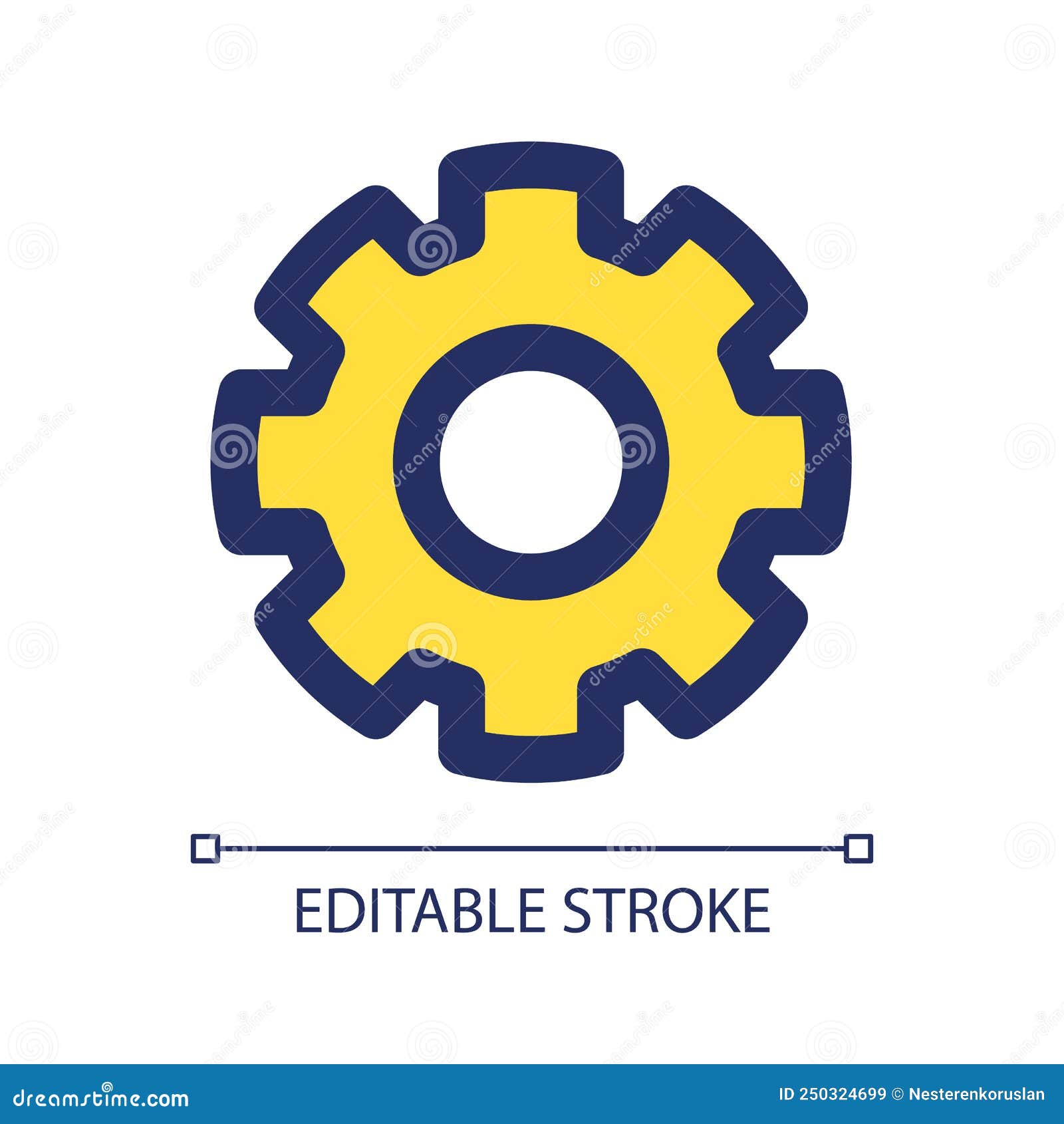 Settings RGB color ui icon stock vector. Illustration of icon - 250324699