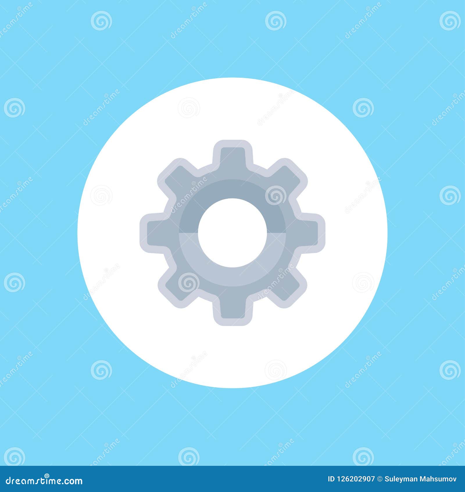 Settings Vector Icon Sign Symbol Stock Vector - Illustration of ...