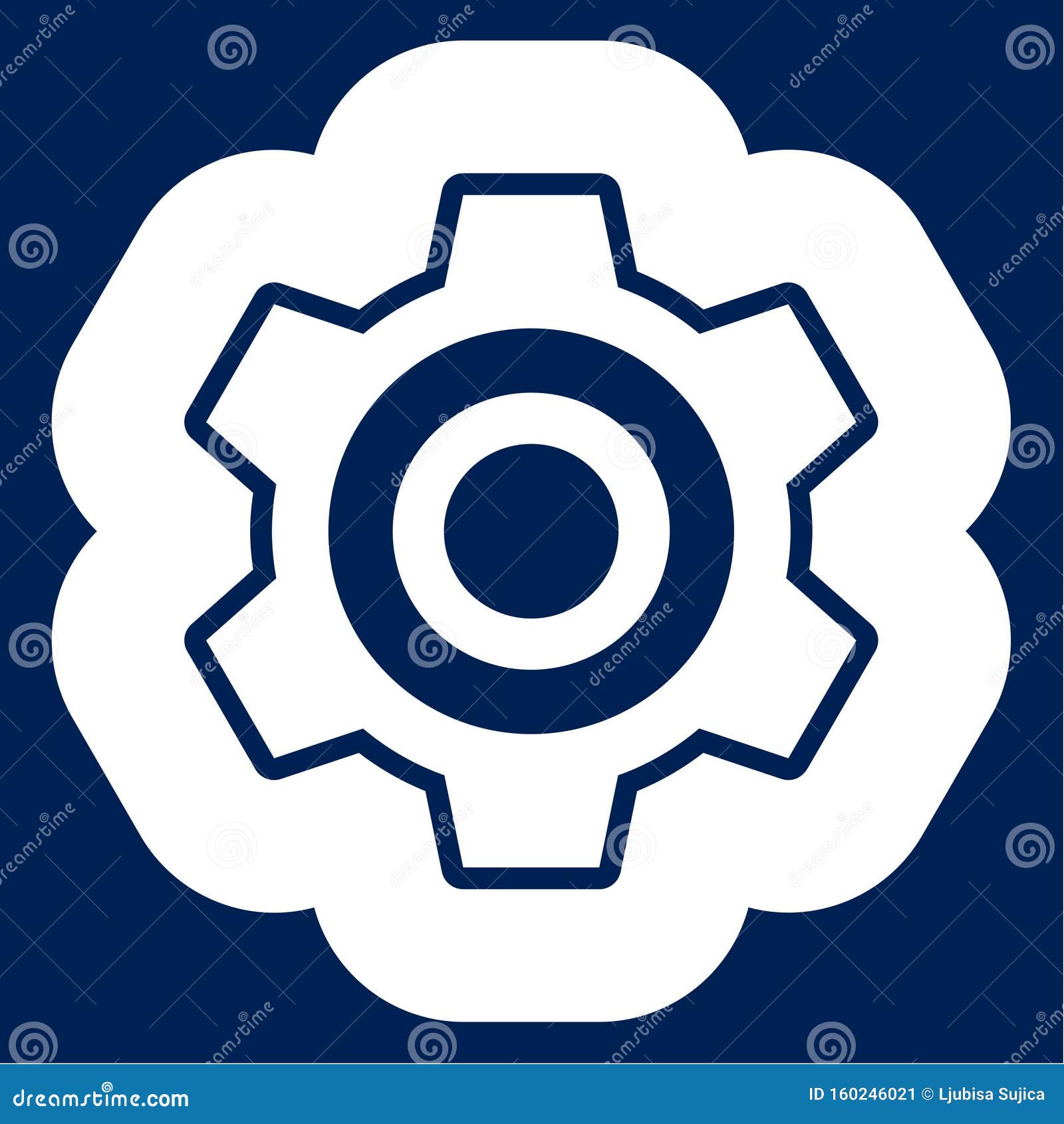 Settings sticker icons stock vector. Illustration of icon - 160246021