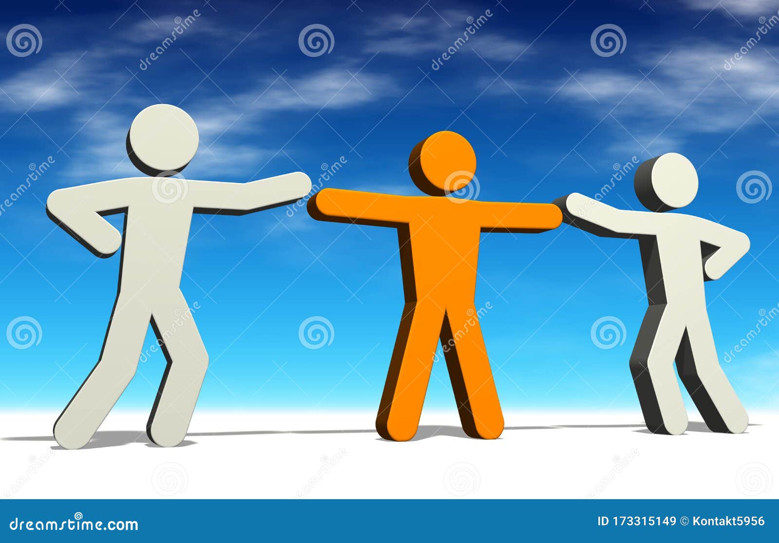 Settle a dispute stock illustration. Illustration of figure - 173315149