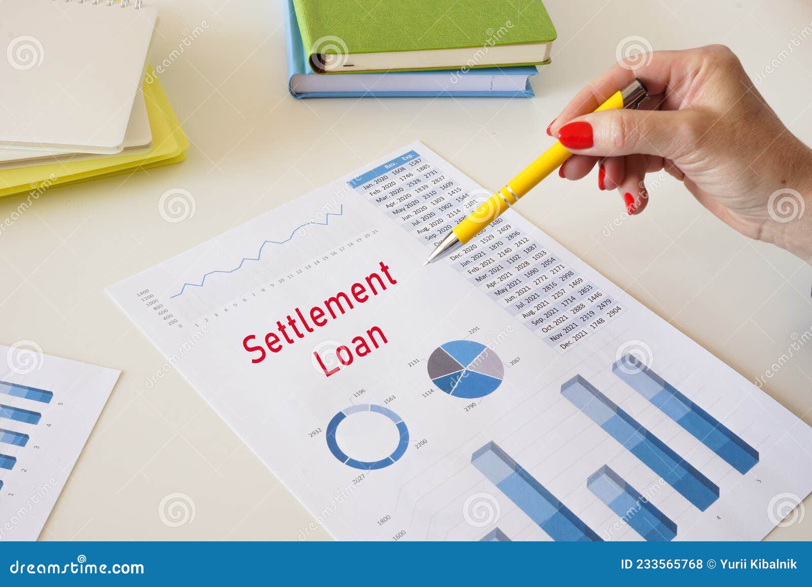 Settlement Loan Sign on the Sheet Stock Photo - Image of legal ...