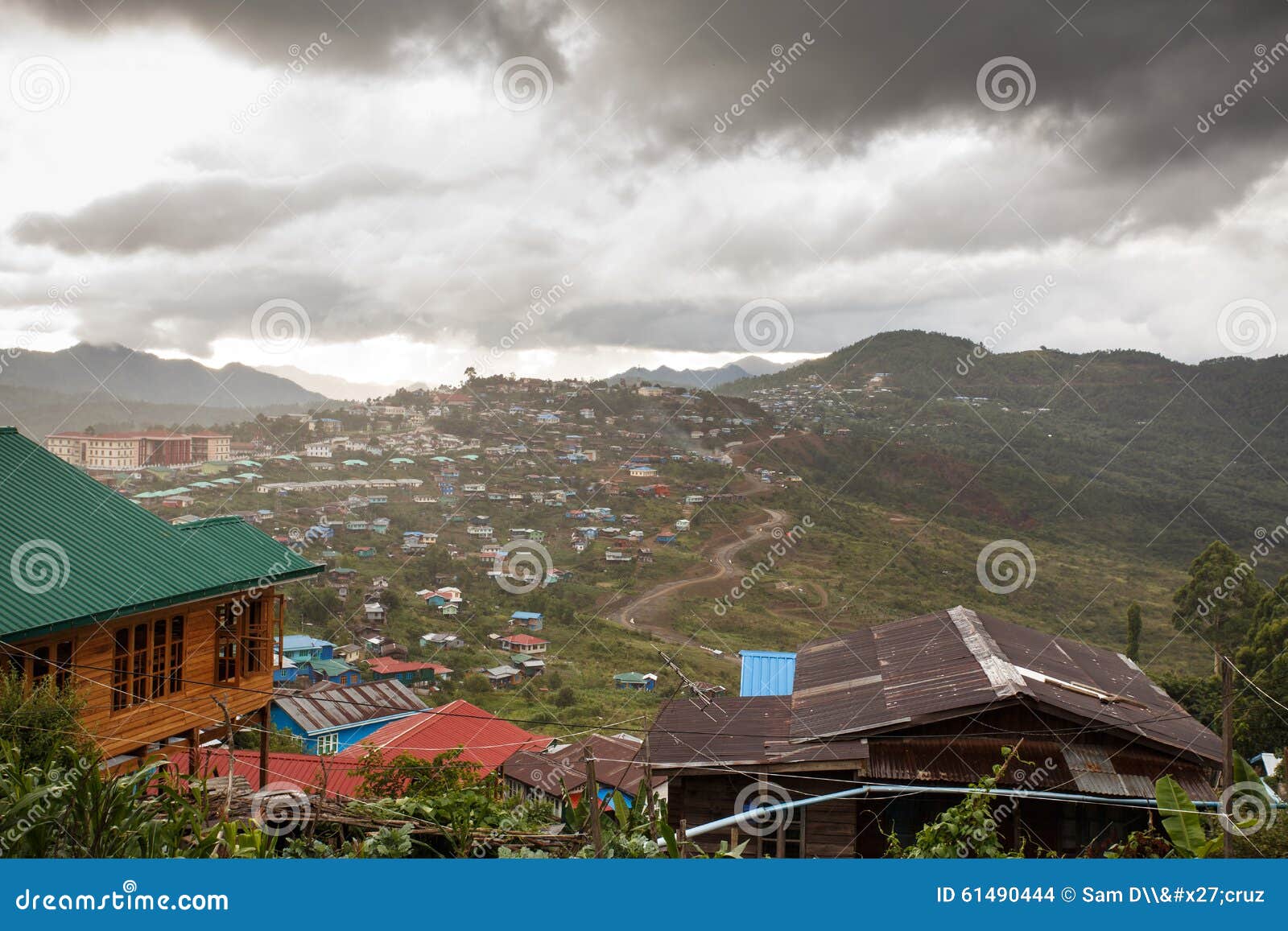 Settlement in Mountains - Burma Stock Photo - Image of myanmar ...