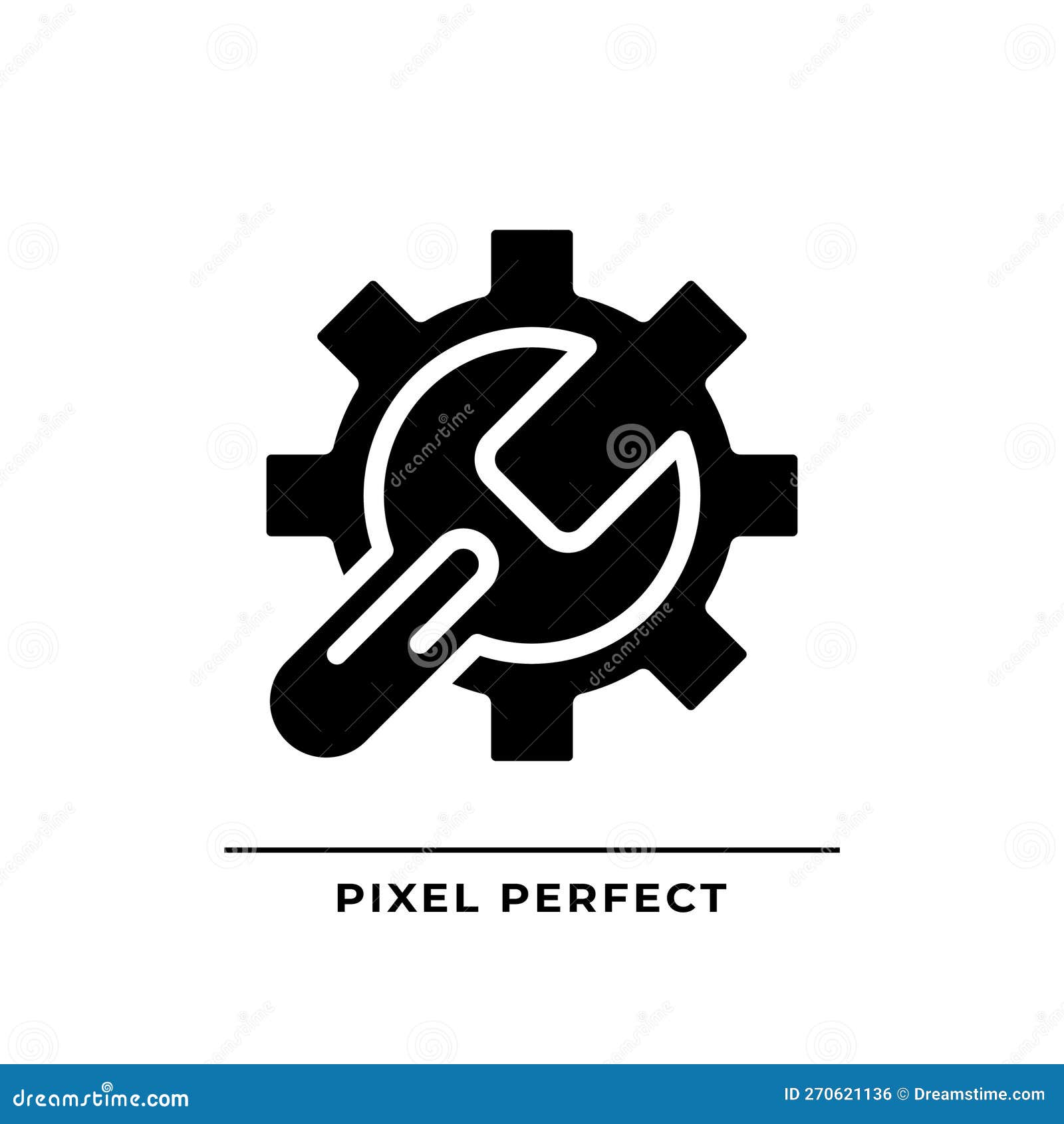 Setup black glyph icon stock illustration. Illustration of system ...