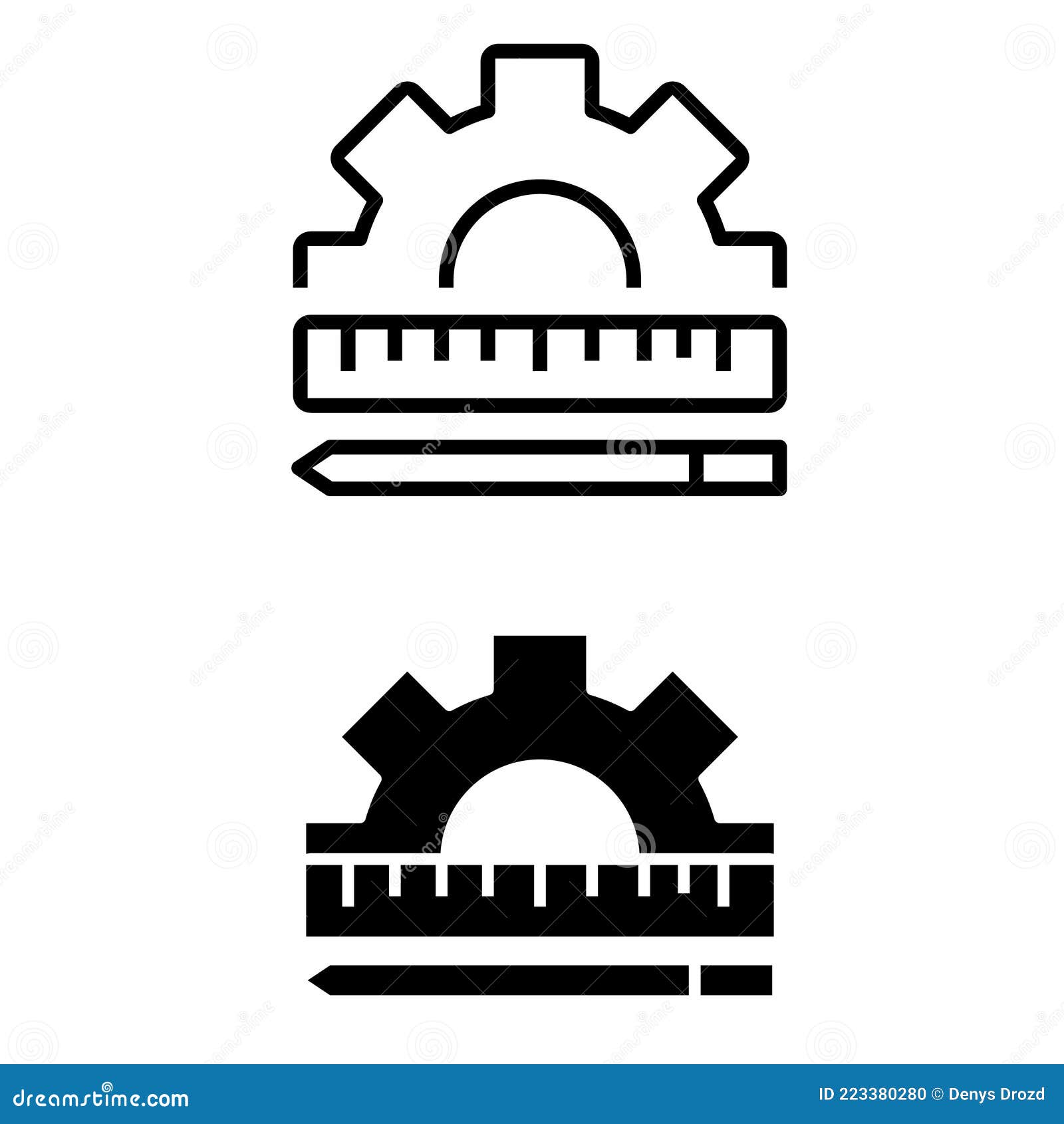 Setup Icon Vector Set. Settings Illustration Sign Collection. Menu ...