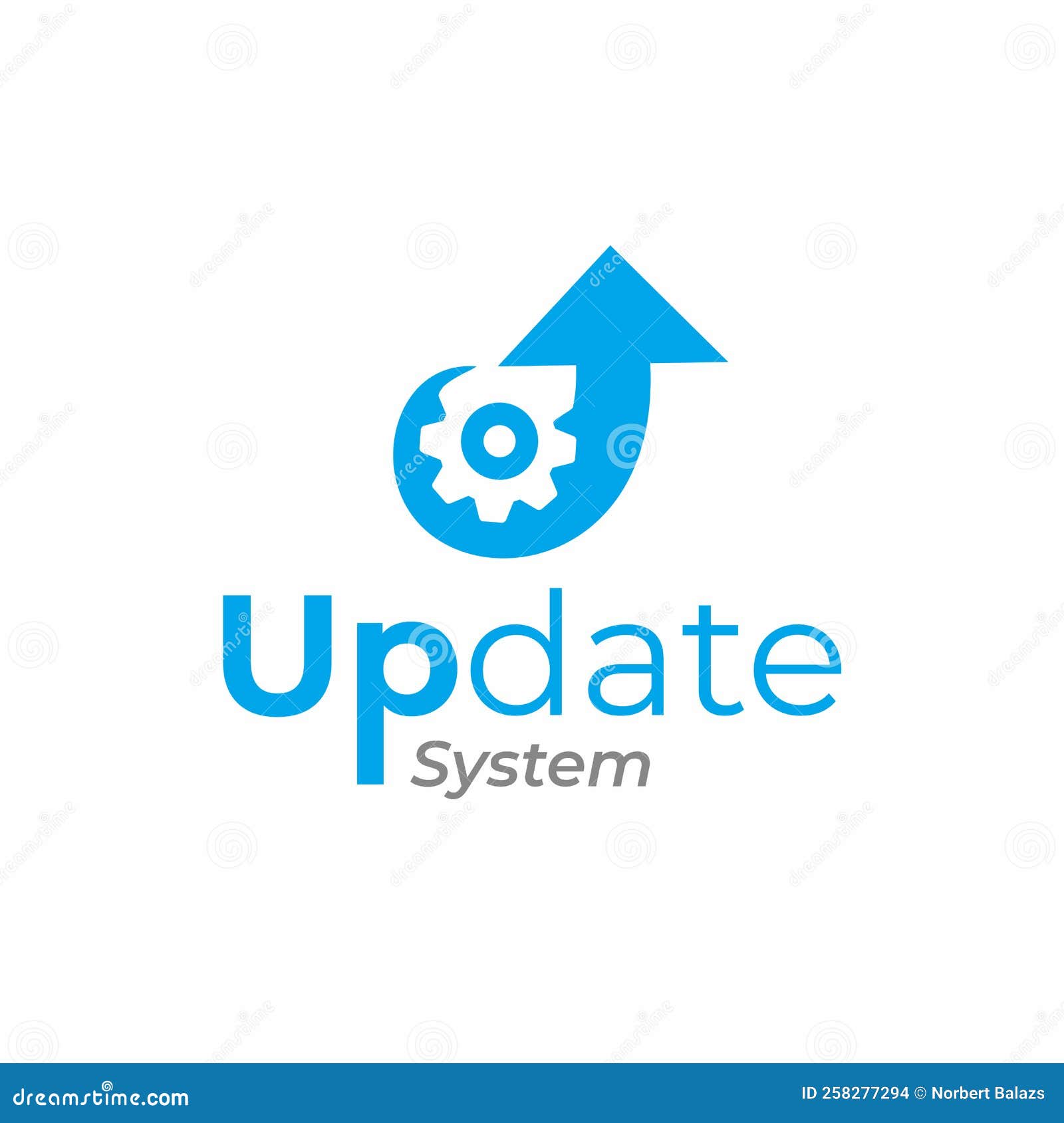 Setup Logo Template. Software Upgrade Icon. Update Vector Logotype ...