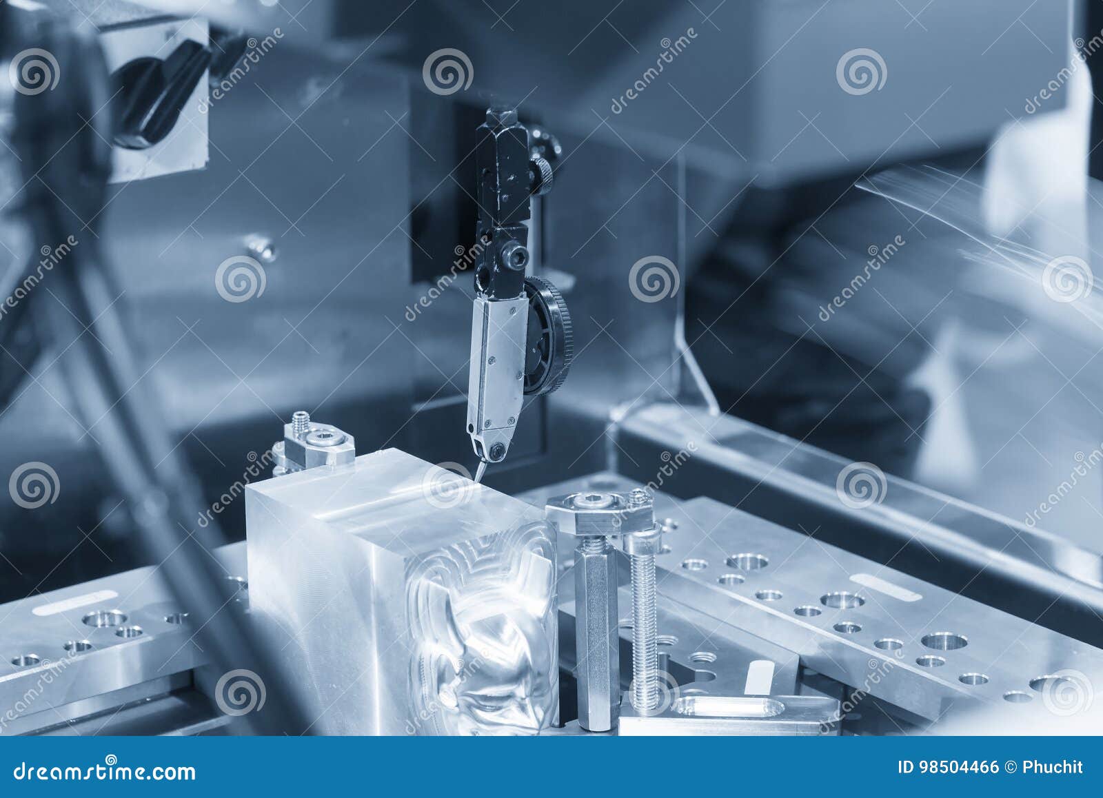 Setup the work pieces stock photo. Image of precision - 98504466