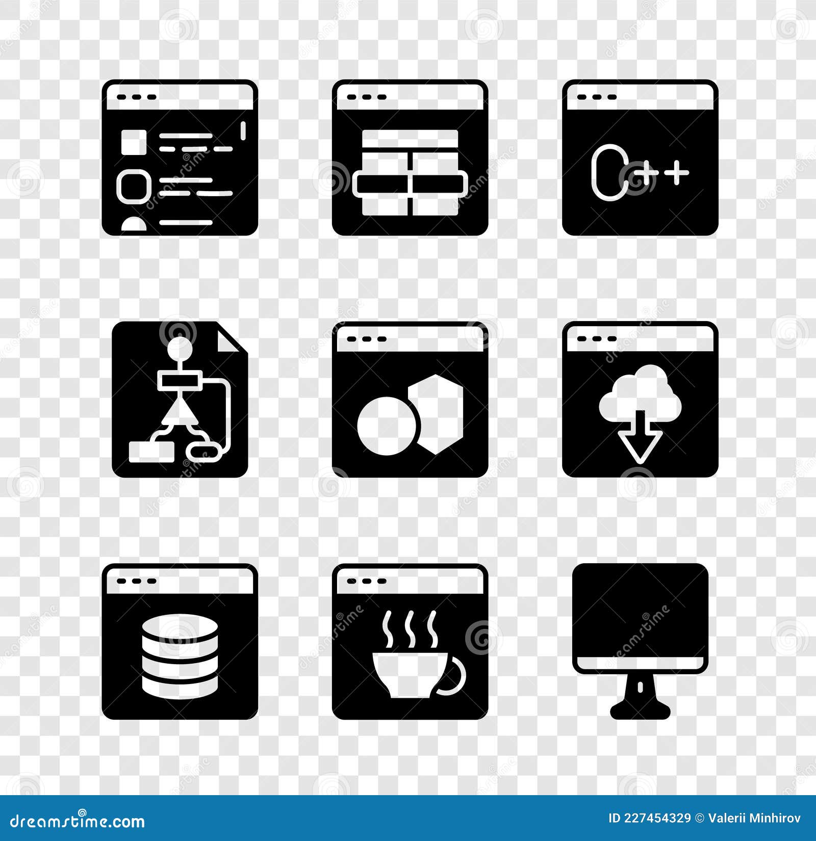Setzen Sie Browserdateien Mysql Code Software Server Data Web Hosting Computer Monitor Screen ...