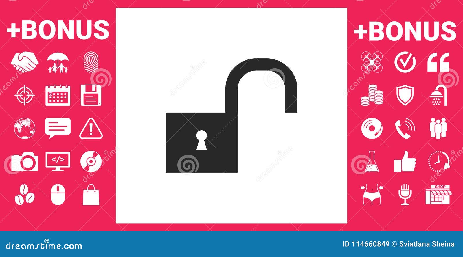 Setzen Sie Ikonen-Symbol Frei Vektor Abbildung - Illustration von ...