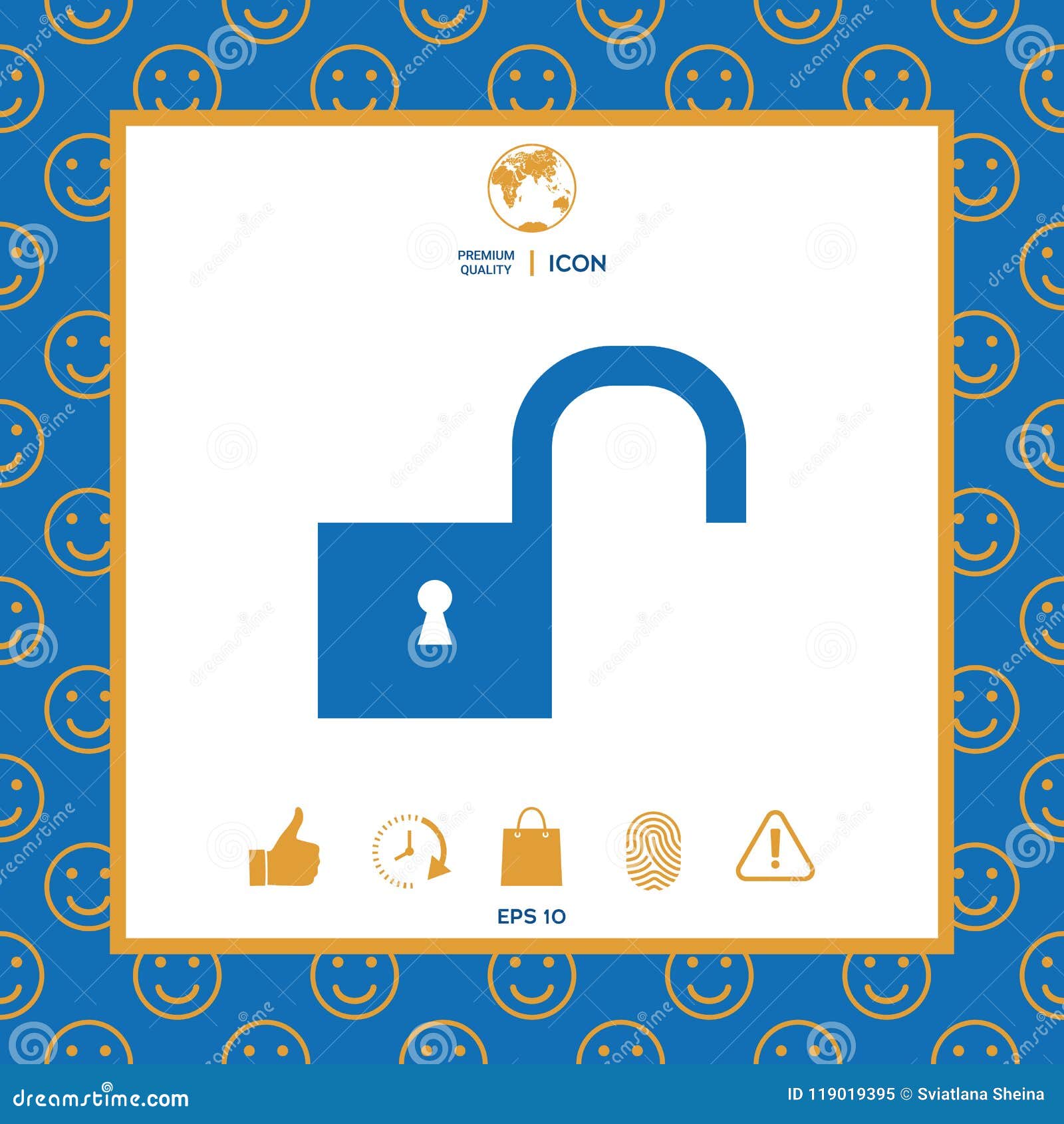 Setzen Sie Ikonen-Symbol Frei Vektor Abbildung - Illustration von ...