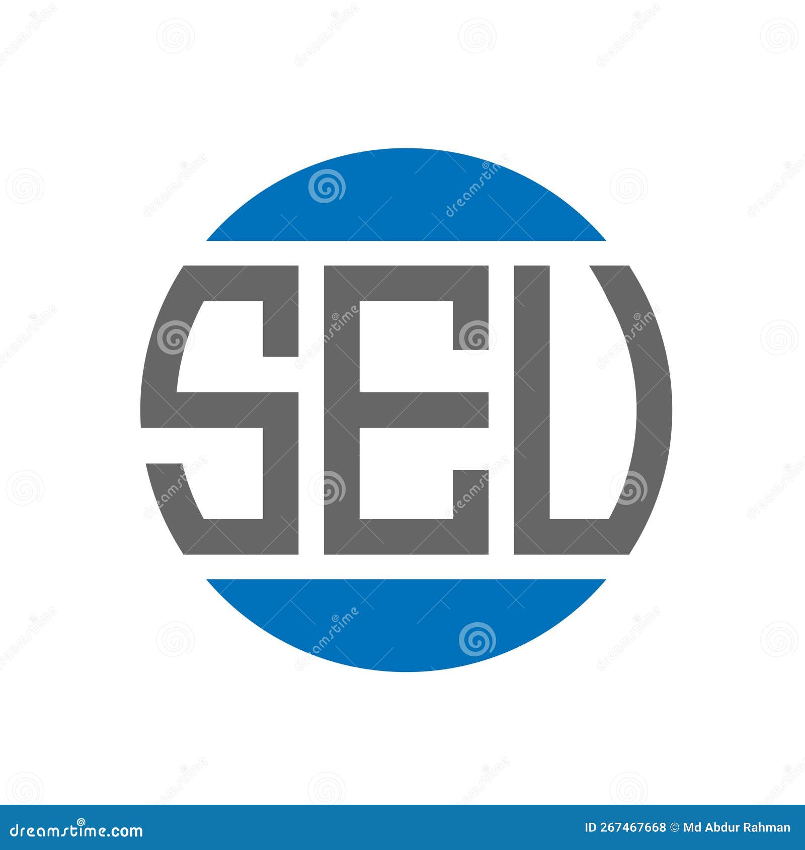SEU Letter Logo Design On White Background. SEU Creative Initials ...