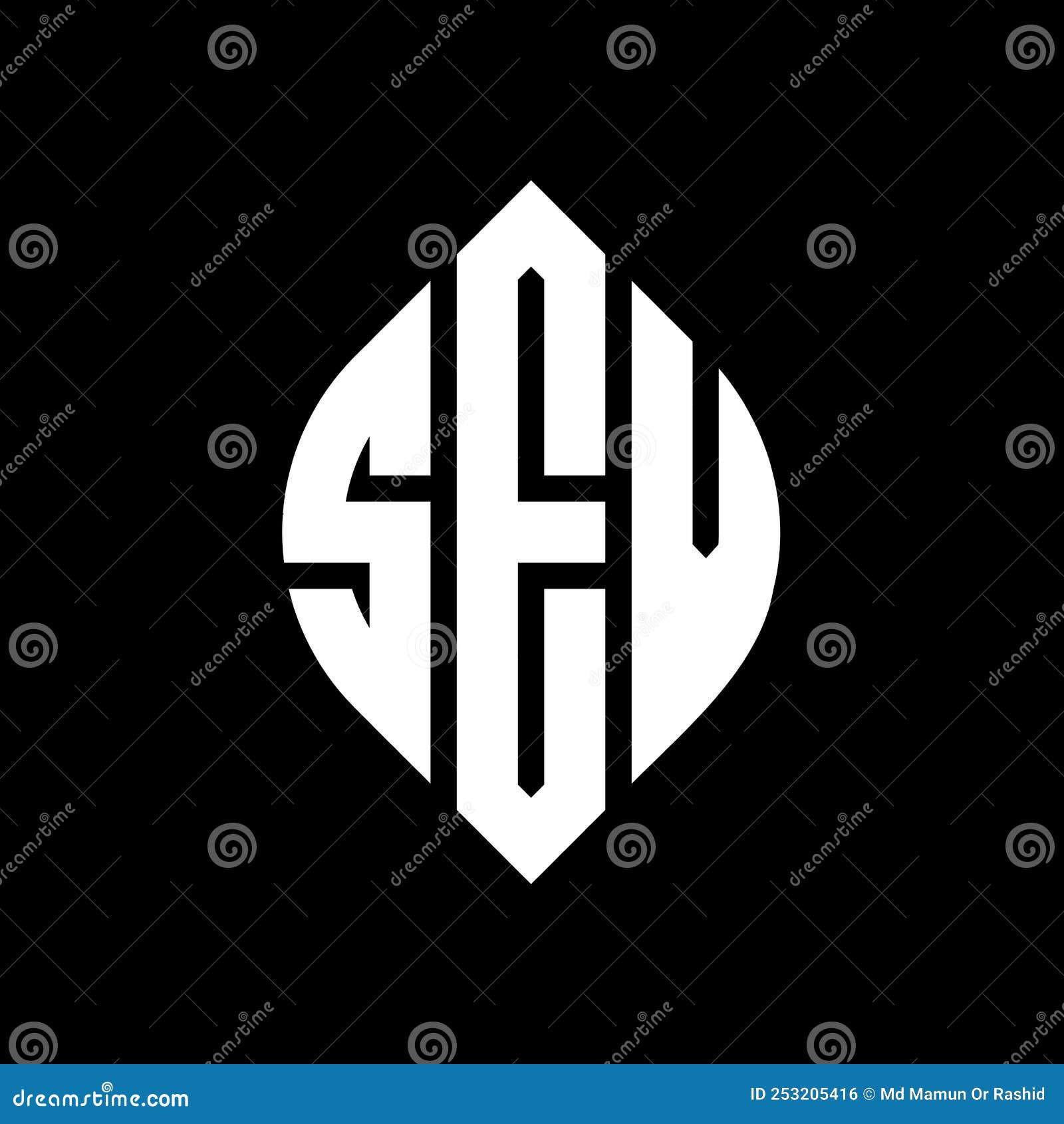 SEV Circle Letter Logo Design with Circle and Ellipse Shape. SEV ...