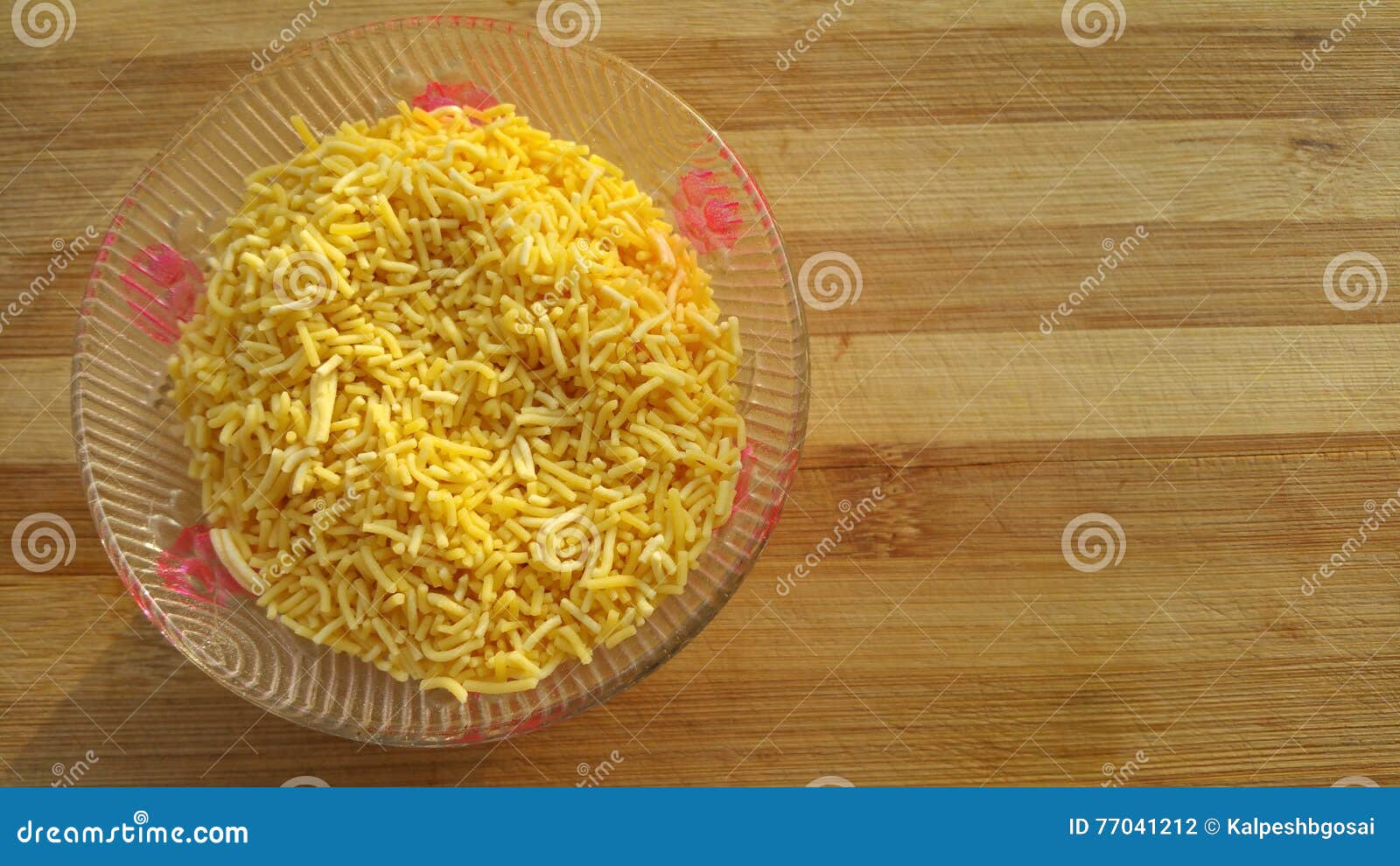 Sev snack in bowl stock photo. Image of gathiya, gujarat - 77041212