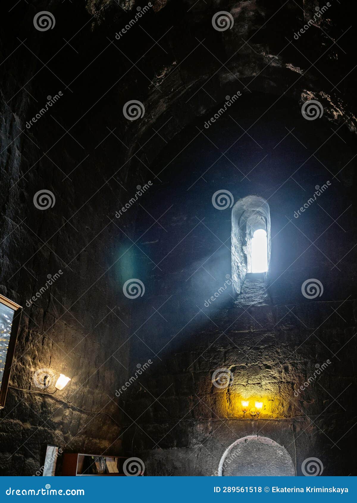 Light from Window in Church in Sevan Monastery Editorial Stock Photo ...