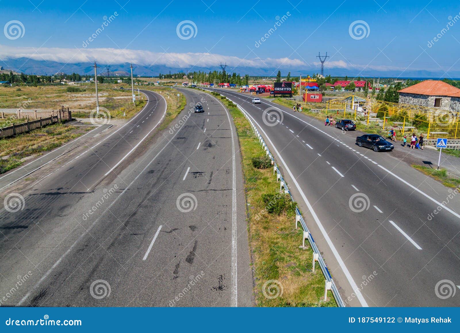 SEVAN, ARMENIA - JULY 10, 2017: Freeway Bypassing Sevan Town, Armen ...