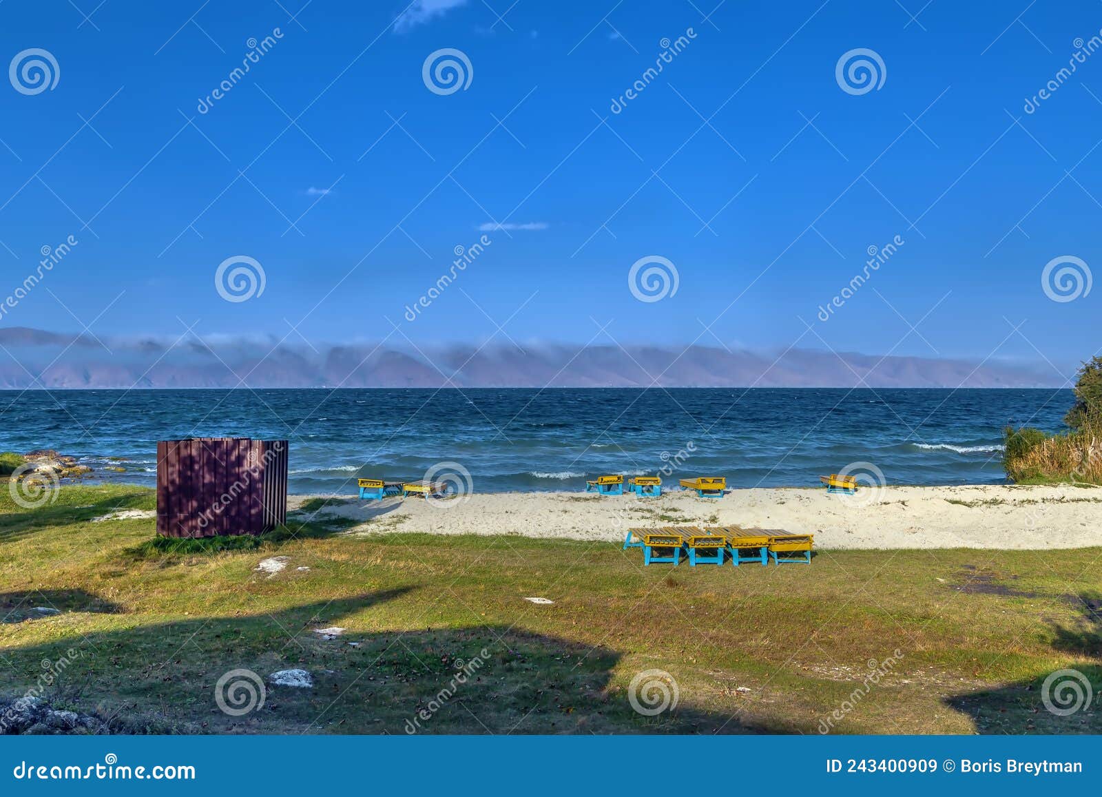 Sevan lake, Armenia stock image. Image of beach, sevan - 243400909