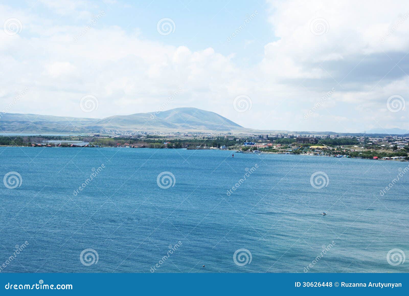 Sevan lake stock photo. Image of peaceful, cloud, idyllic - 30626448