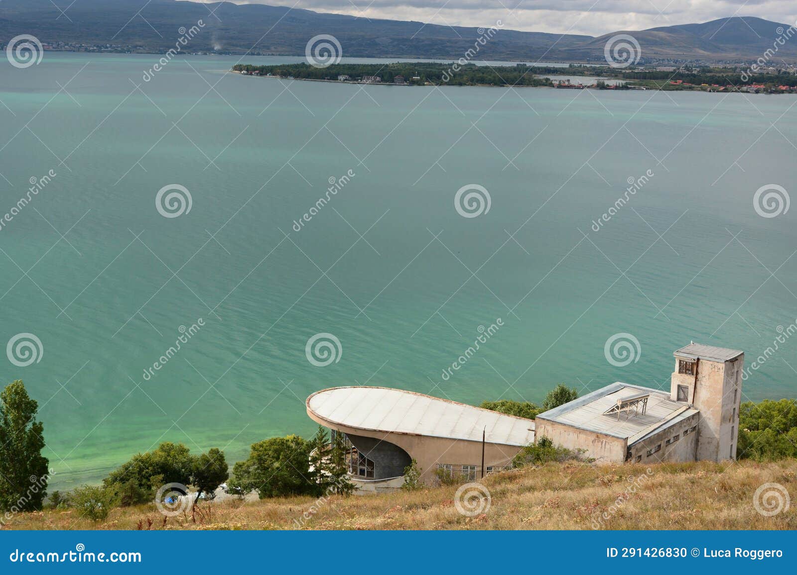 Sevan Writers House at Lake Sevan. Sevan Peninsula. Gegharkunik Province. Armenia Stock Photo ...