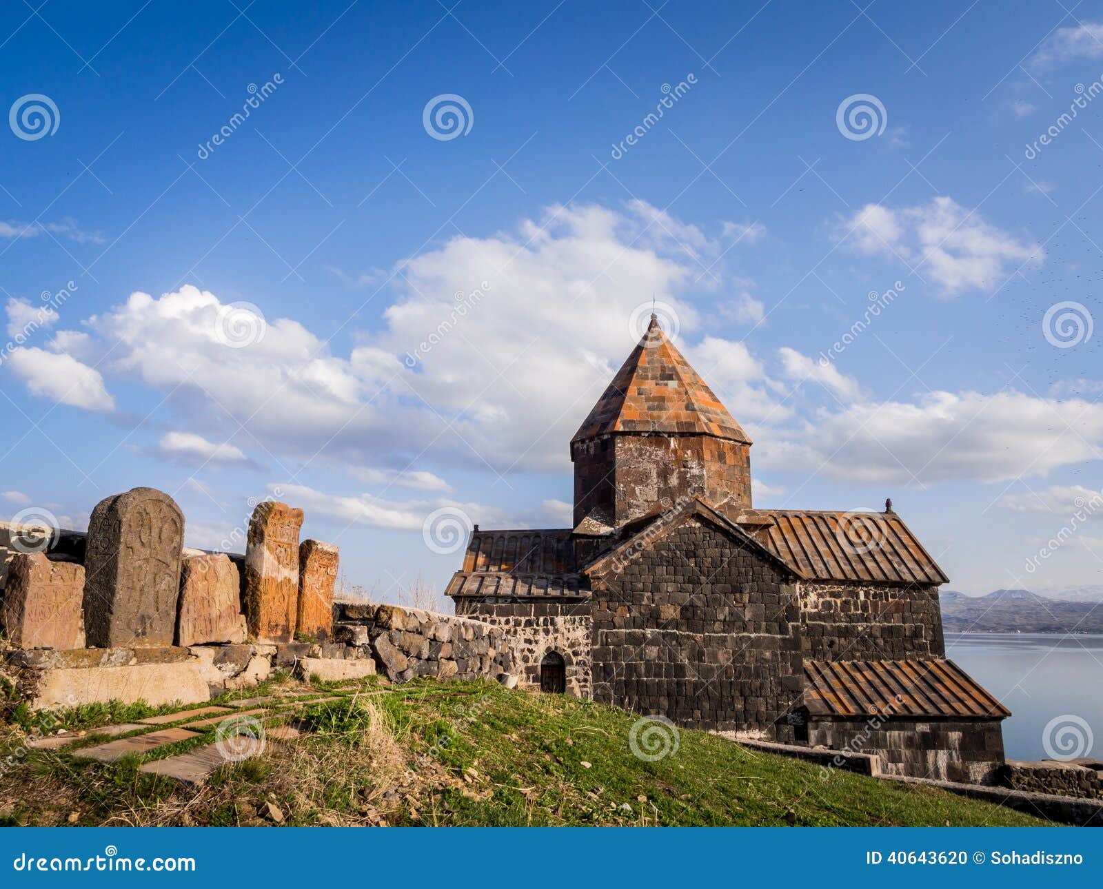 Sevanavank stock foto. Image of architectuur, orthodox - 40643620