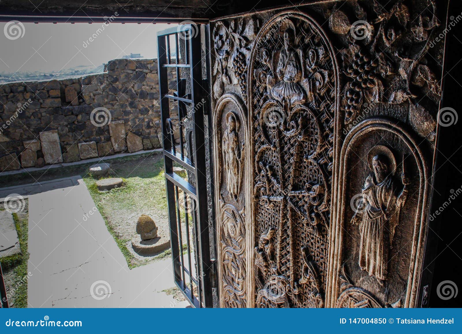 The Temple Complex of an Ancient Christian Monastery and Decorative ...