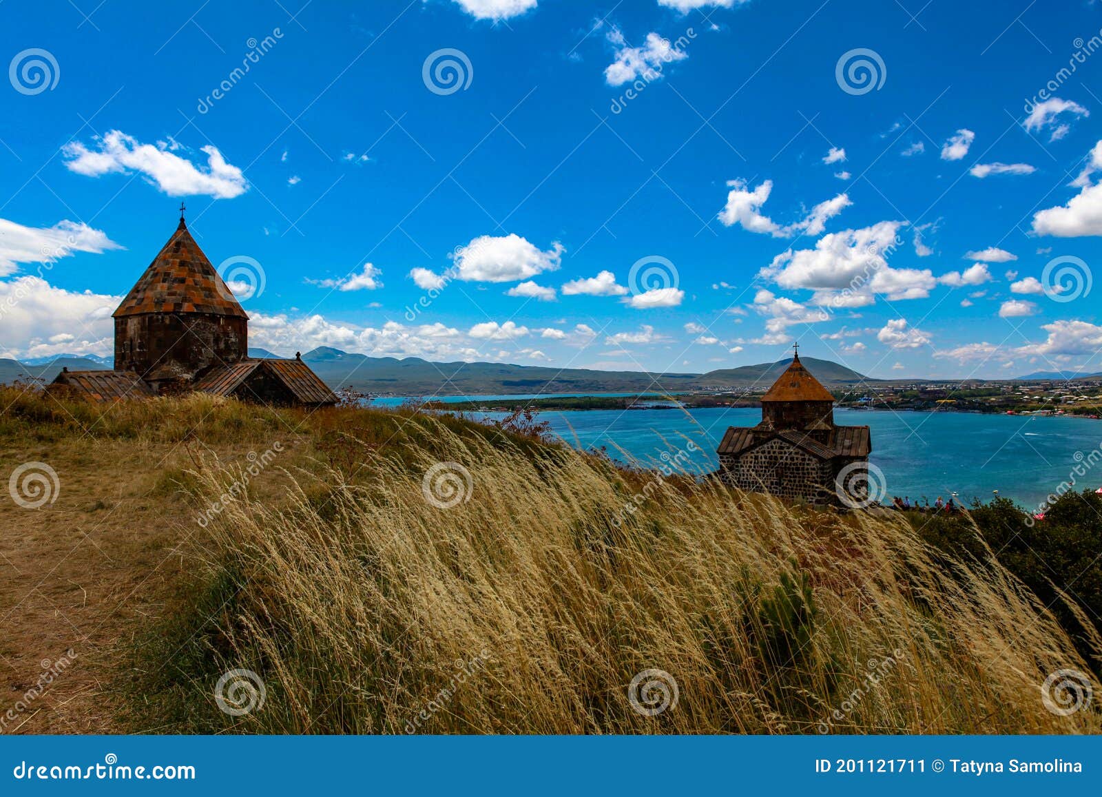 Sevanavank - a Monastery on the Coast of Lake Sevan, Armenia Stock Image - Image of beautiful ...