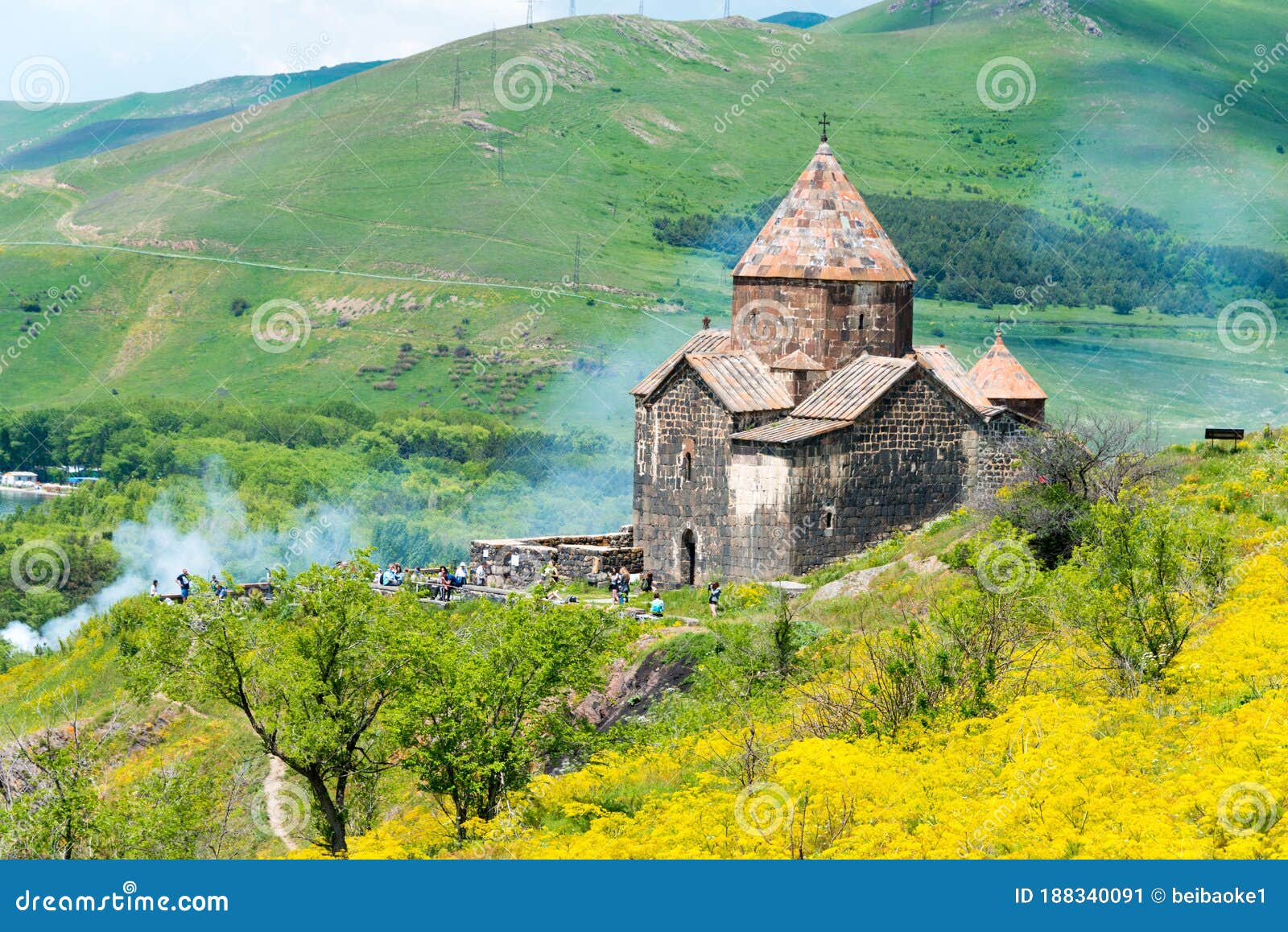 Sevanavank Monastery. a Famous Historic Site in Sevan, Gegharkunik, Armenia Stock Image - Image ...
