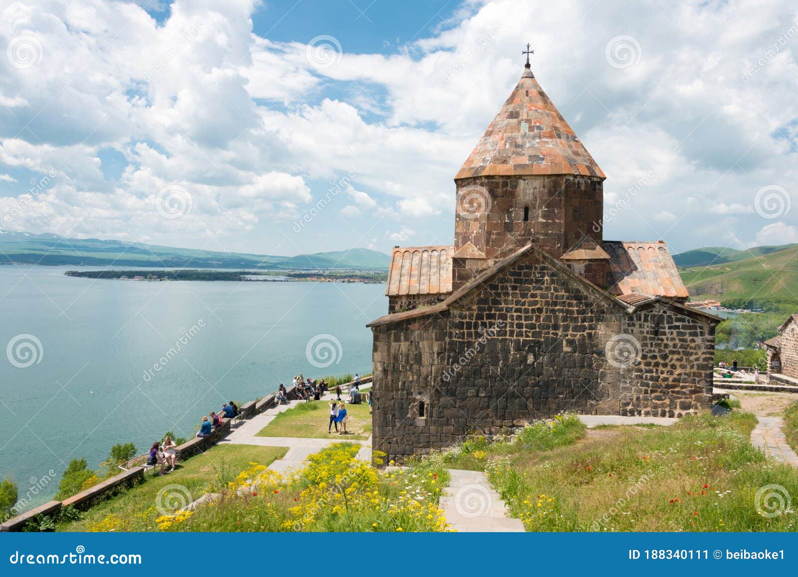 Sevanavank Monastery. a Famous Historic Site in Sevan, Gegharkunik, Armenia Stock Image - Image ...
