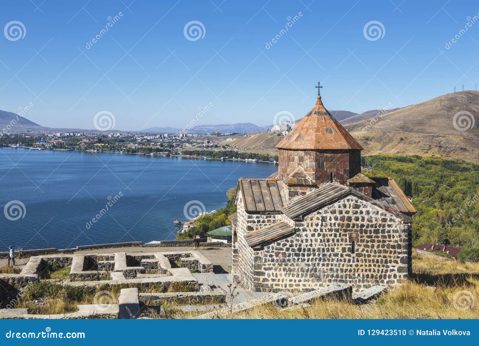 Sevanavank Monastery on the North-West Coast of Lake Sevan, Gegharkunik ...