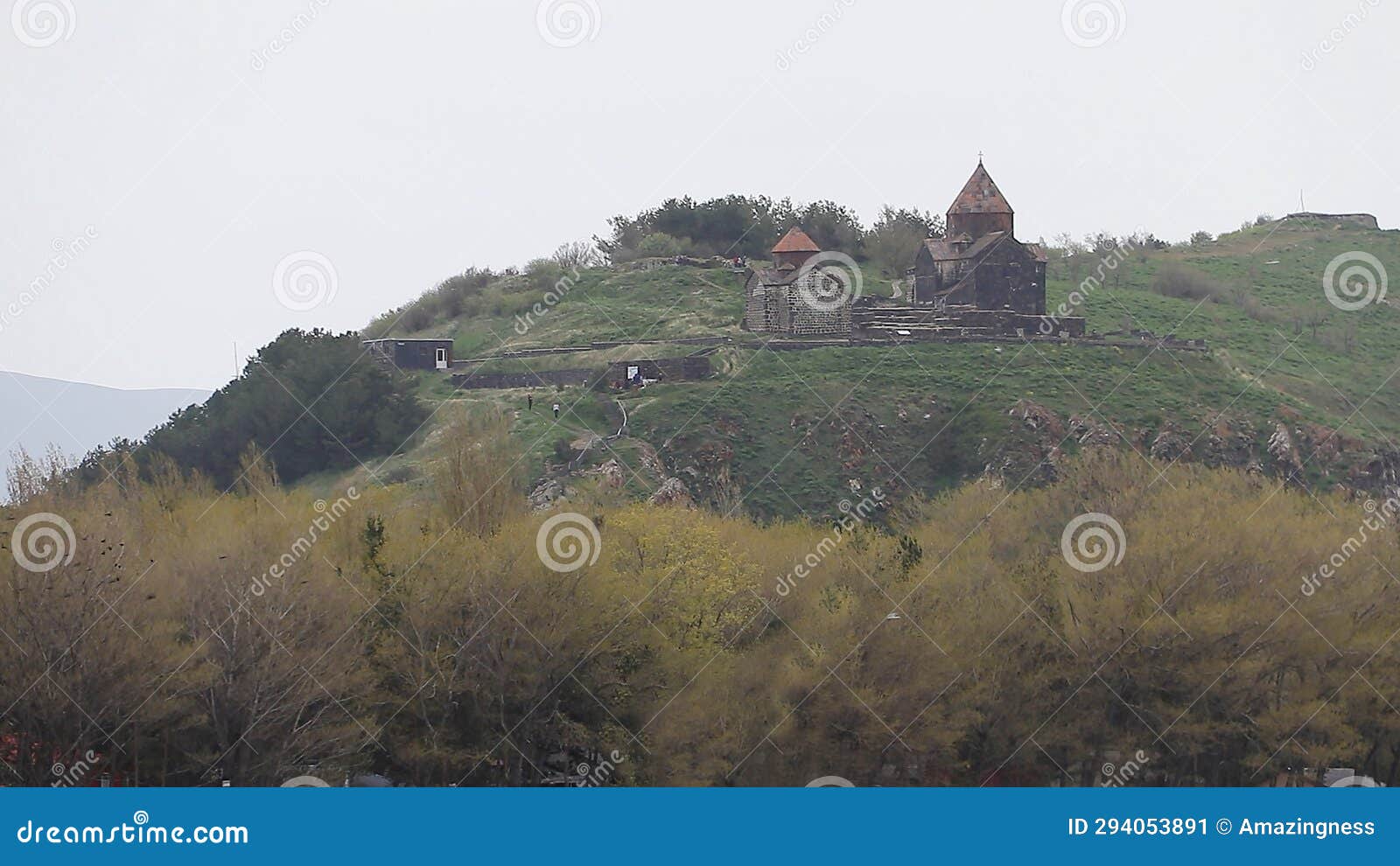 Sevanavank Monastery and Peninsula Along Lake Sevan, Armenia. Stock Image - Image of view ...