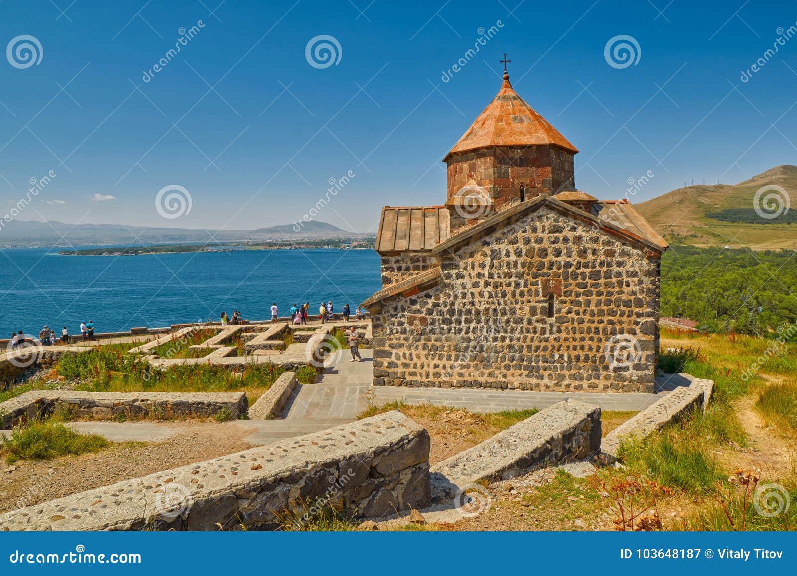 Sevanavank Monastery on Sevan Lake in Armenia Editorial Photography ...