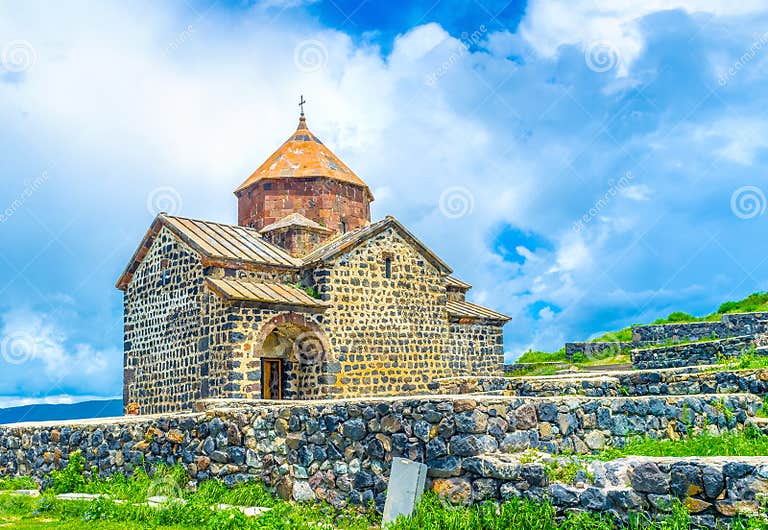 In Sevanavank Monastery stock photo. Image of cross, carving - 76384494