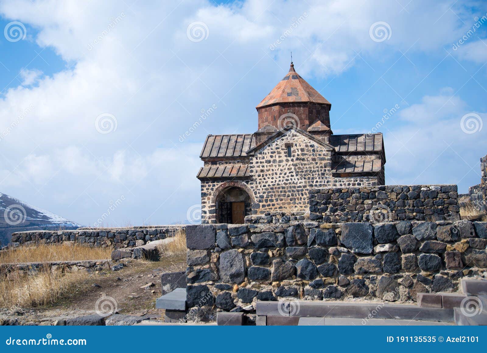 Fascinating View of Sevanavank Monastery, Armenia Stock Image - Image ...
