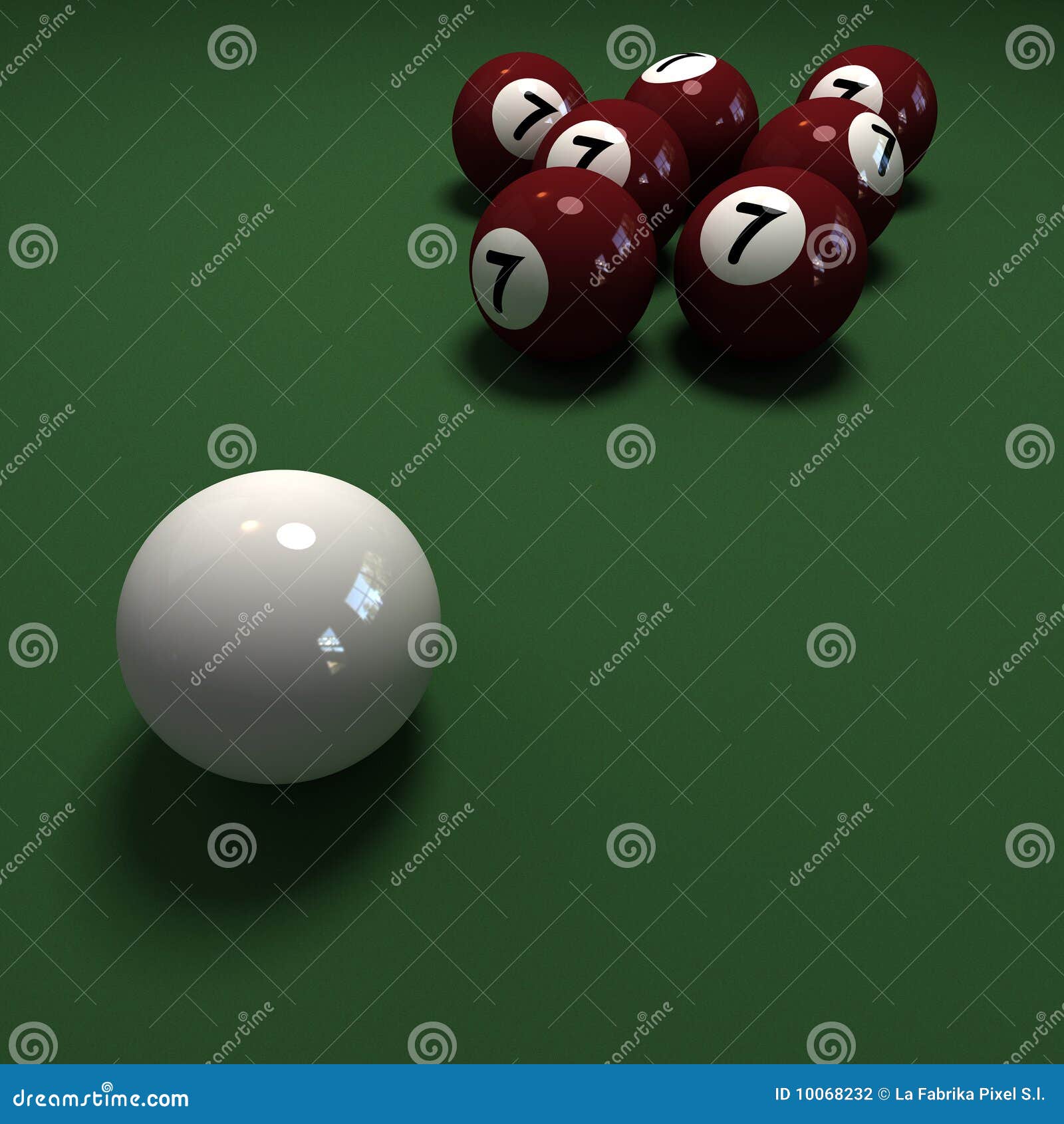 Seven stock illustration. Illustration of table, felt - 10068232