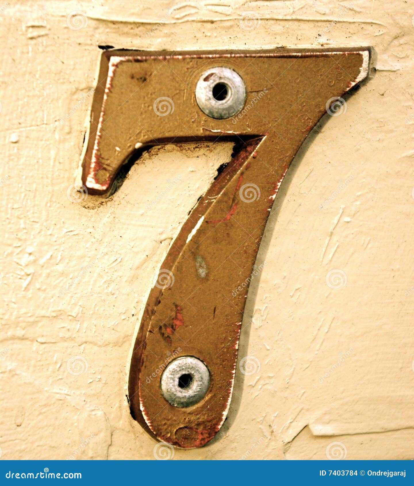 Seven stock photo. Image of luck, antique, numeral, lucky - 7403784