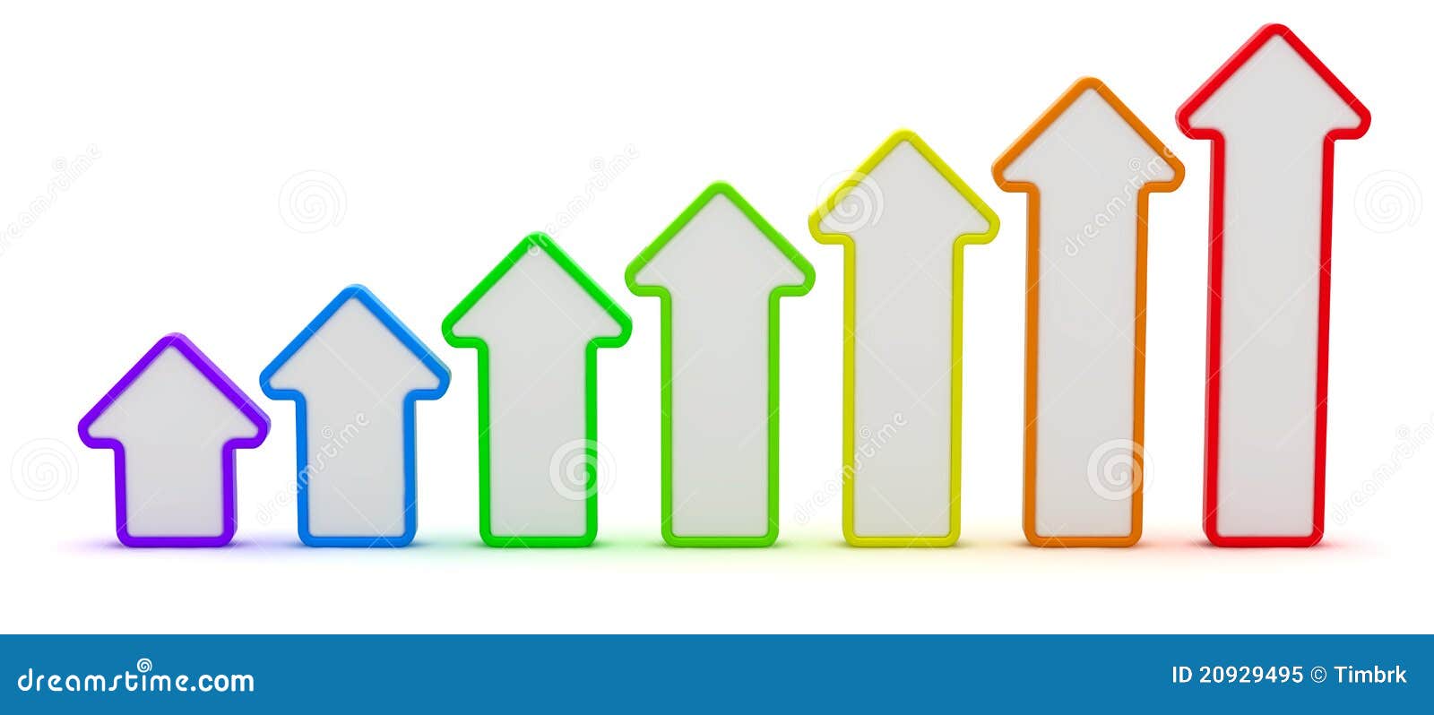 Seven Arrows Representing The Advance Stock Photography | CartoonDealer ...