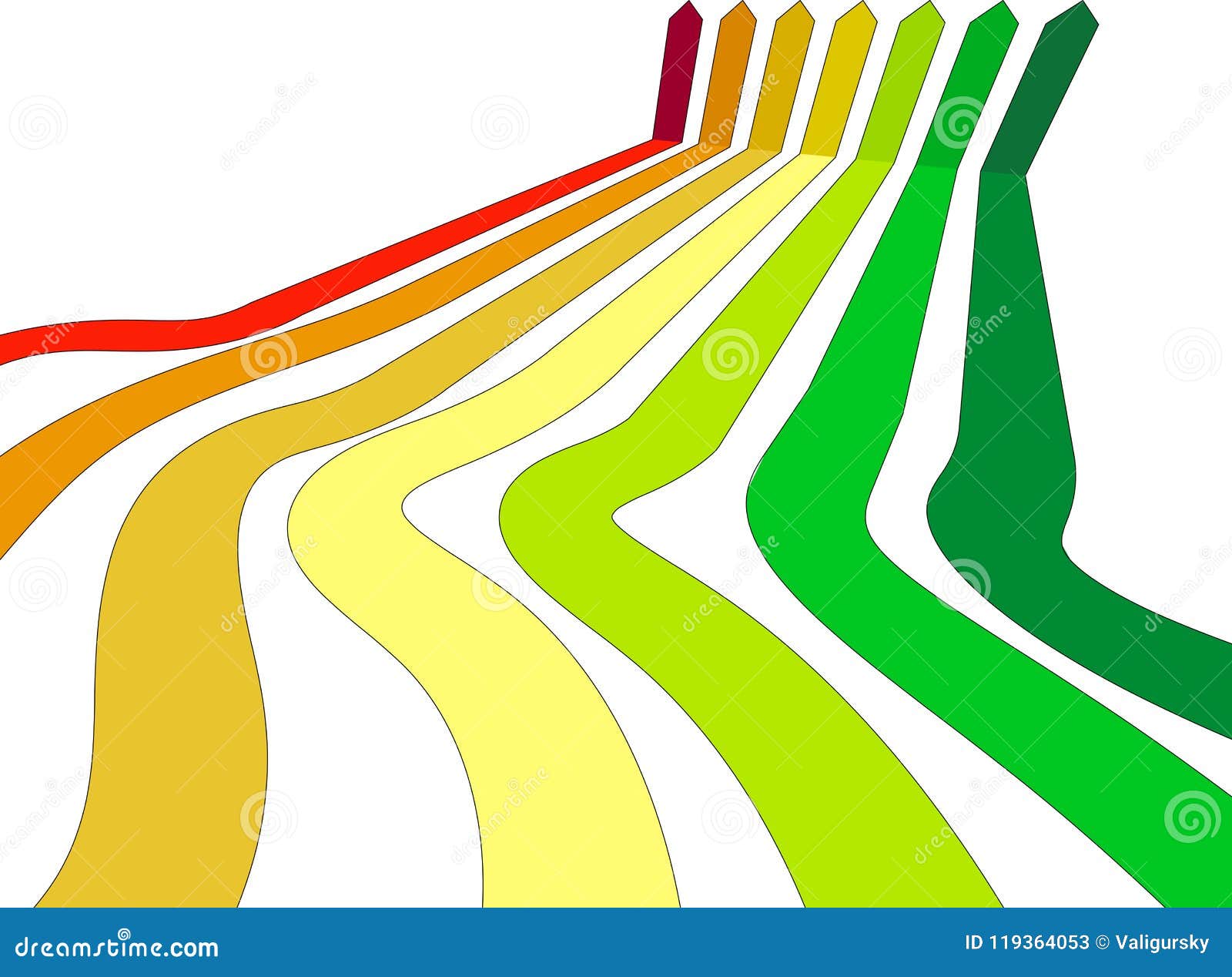 Energy rating diagram stock vector. Illustration of diagram - 119364053