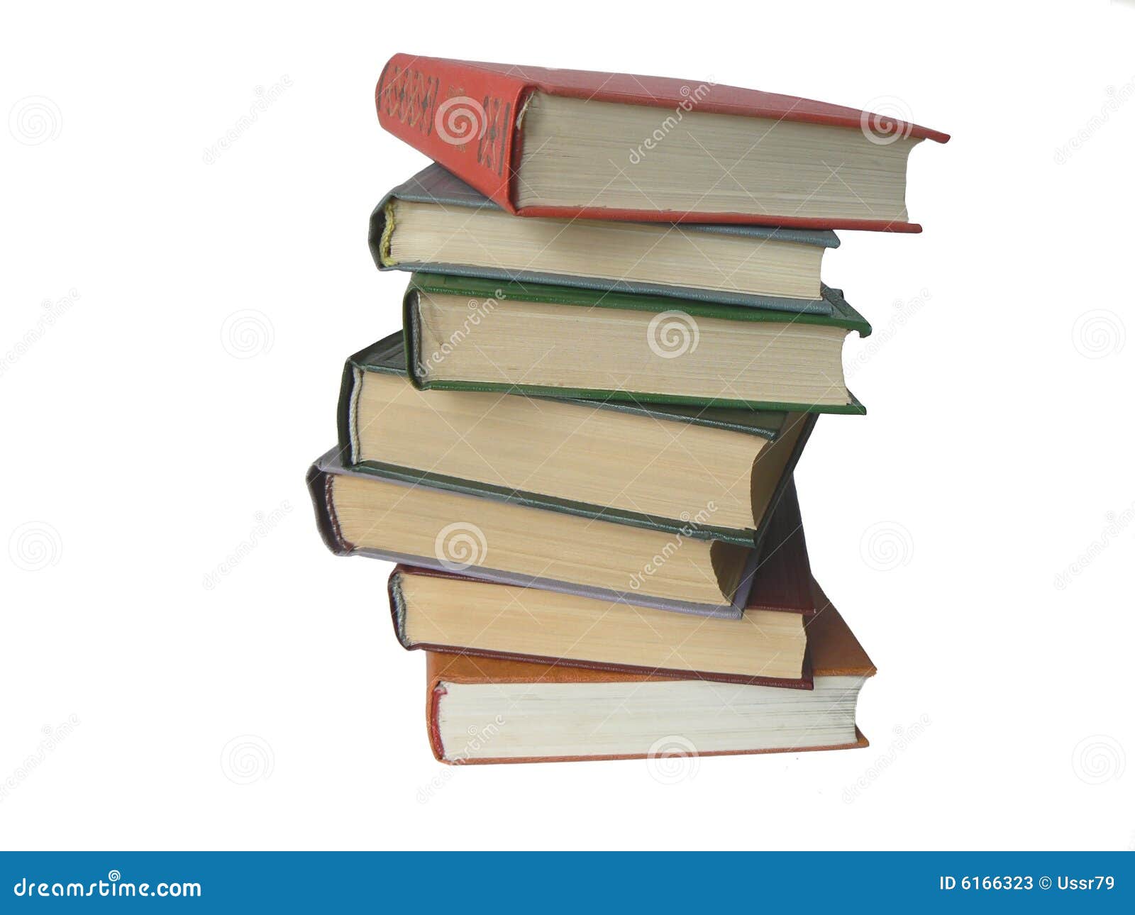 Seven books stock image. Image of literature, novels, isolated - 6166323